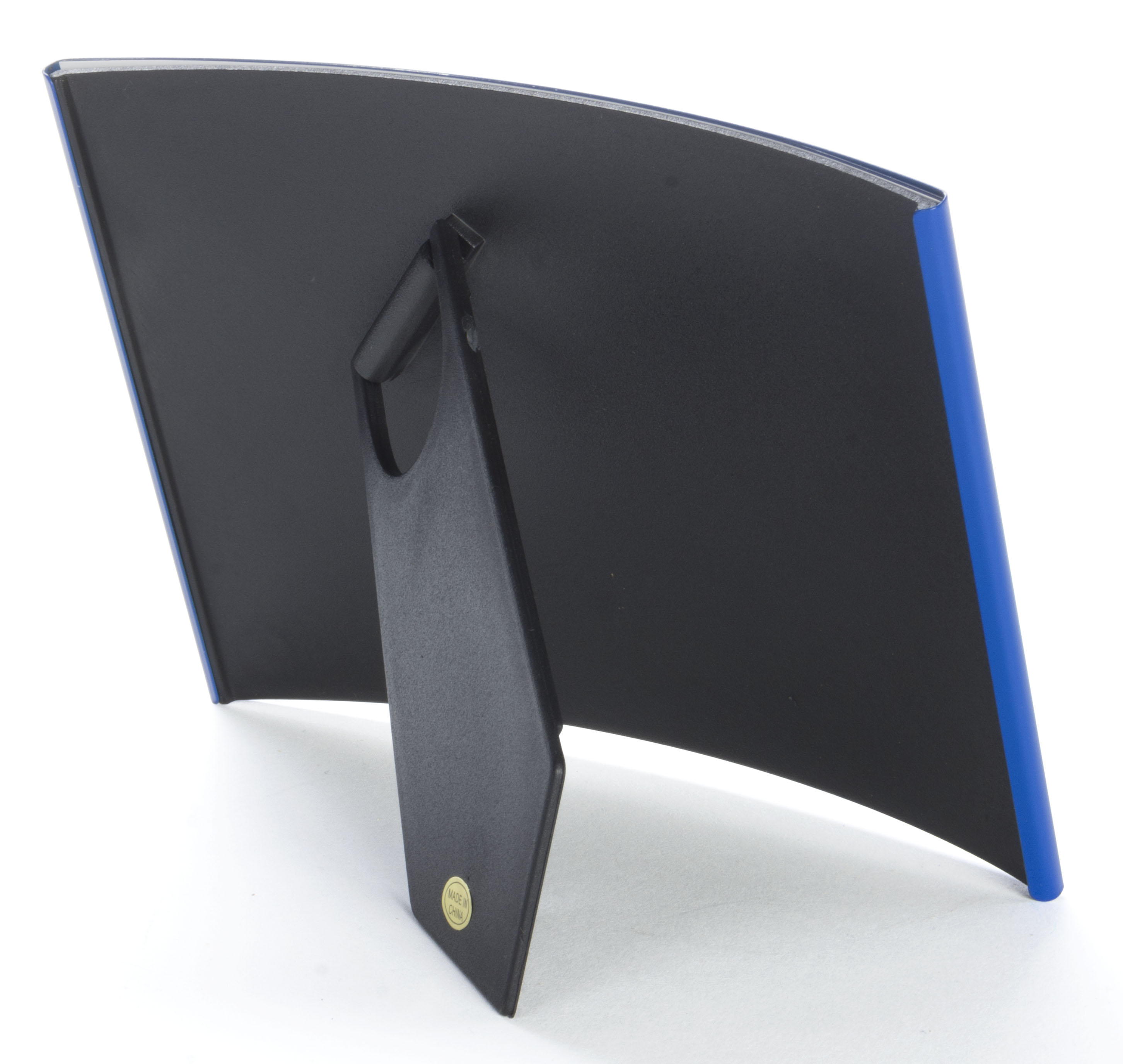 Blue 4x6 Curved Metal Picture Frame | Colorful Photo Holder | Displays2Go