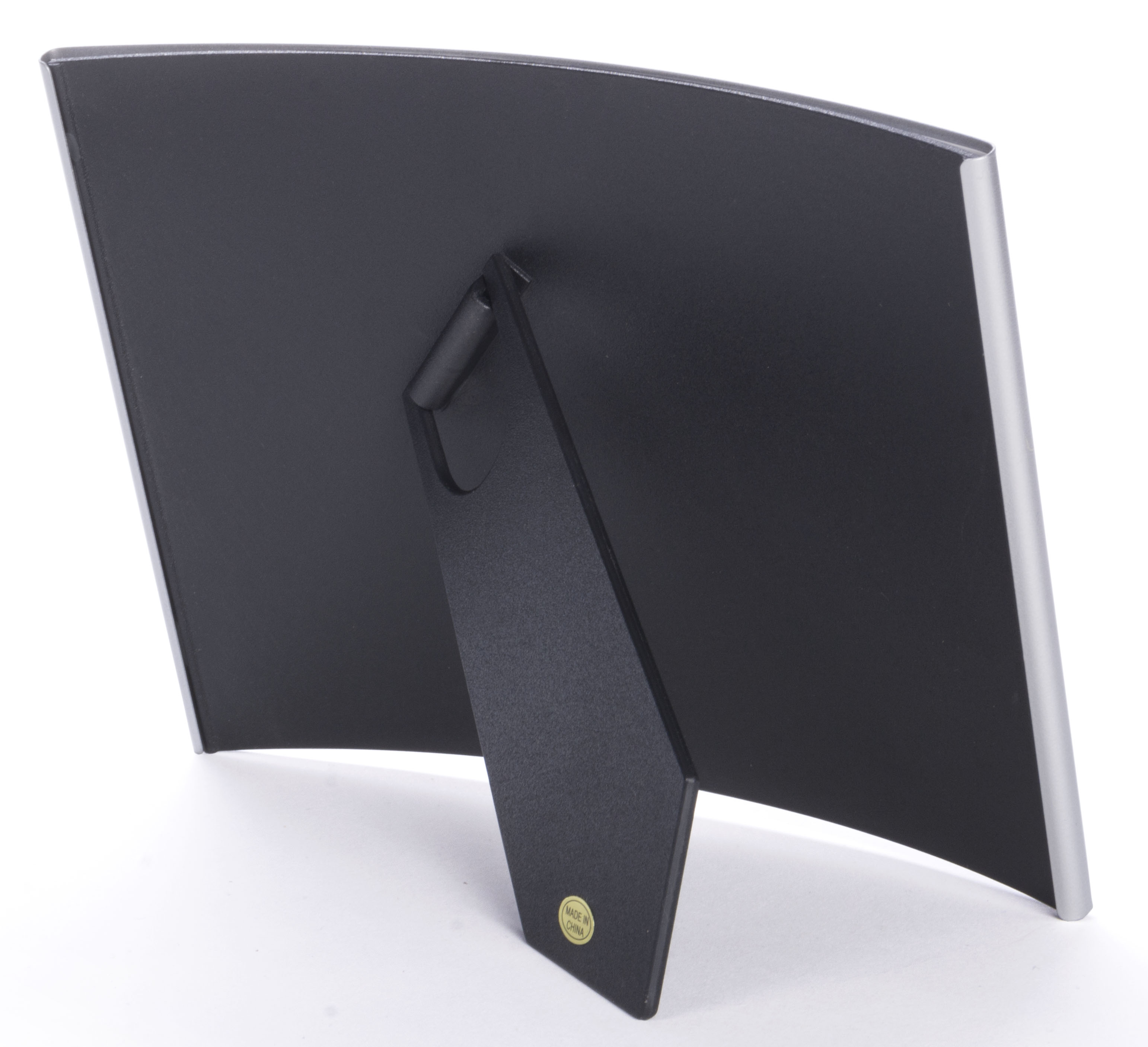 5x7 Silver Fancy Steel Frame | Curved Display | Displays2Go