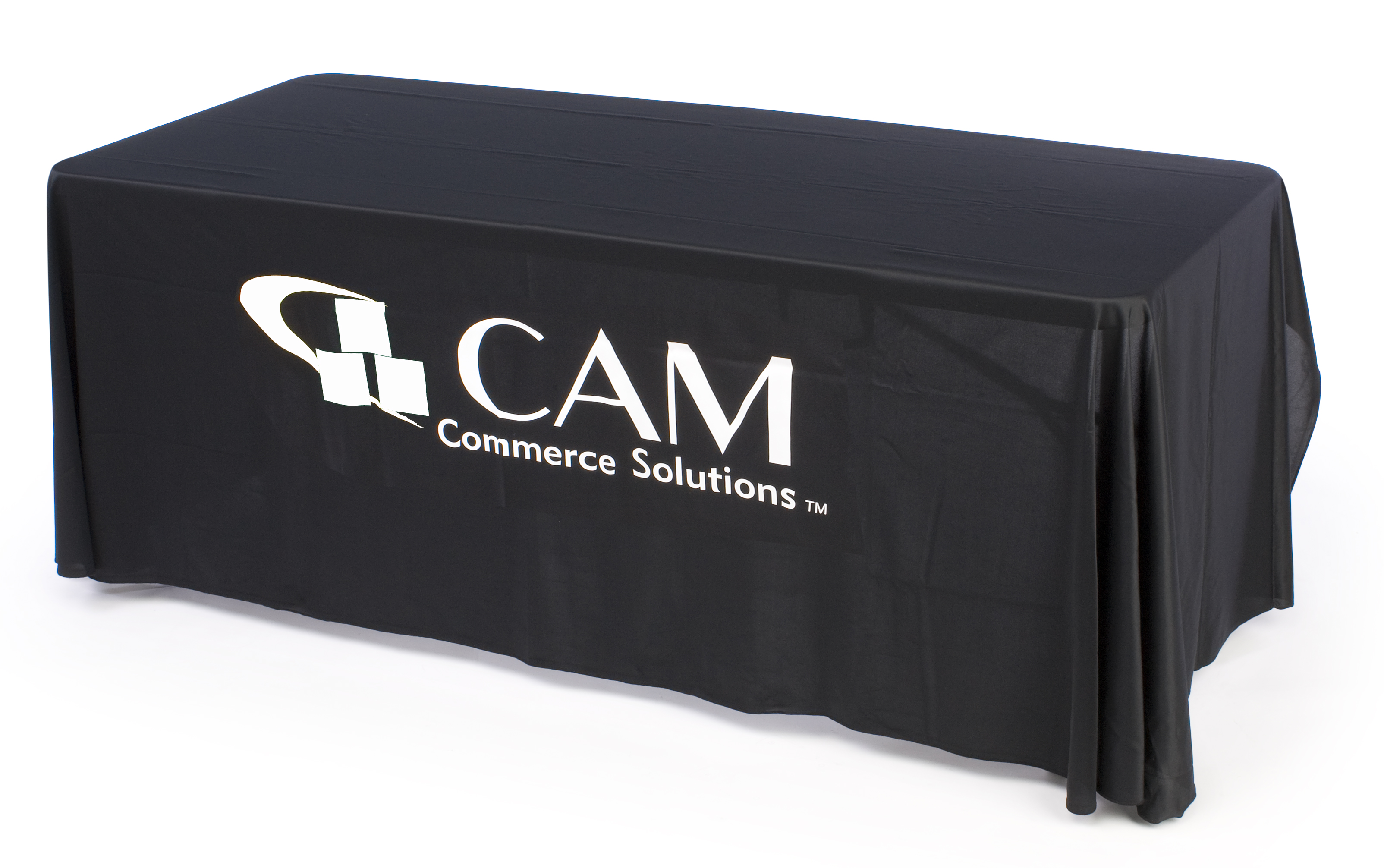 6' Printed Table Throw | Custom Cover with 1 Color Imprint | Displays2Go