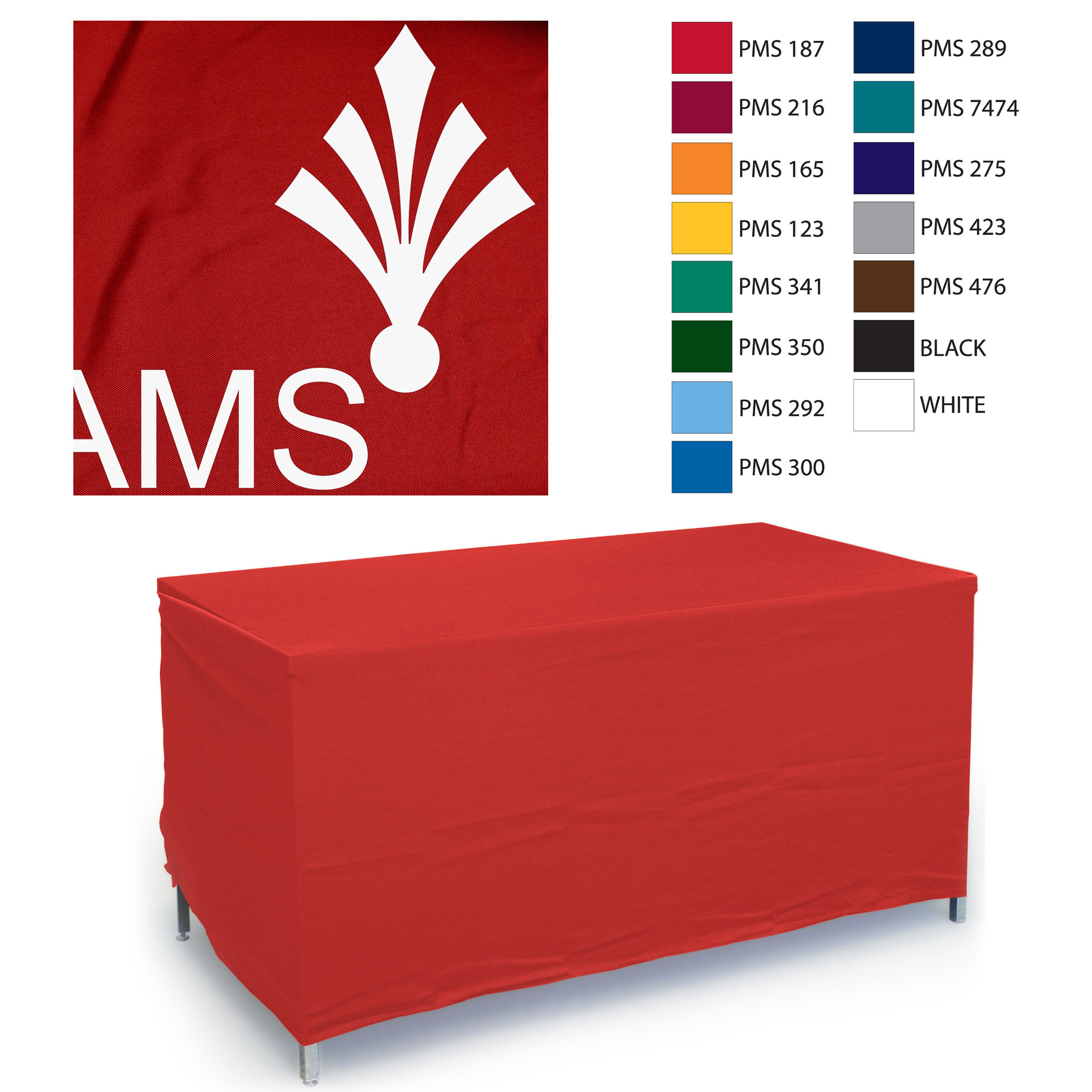 Convertible Tablecloth | Custom 1-Color Logo | Displays2Go