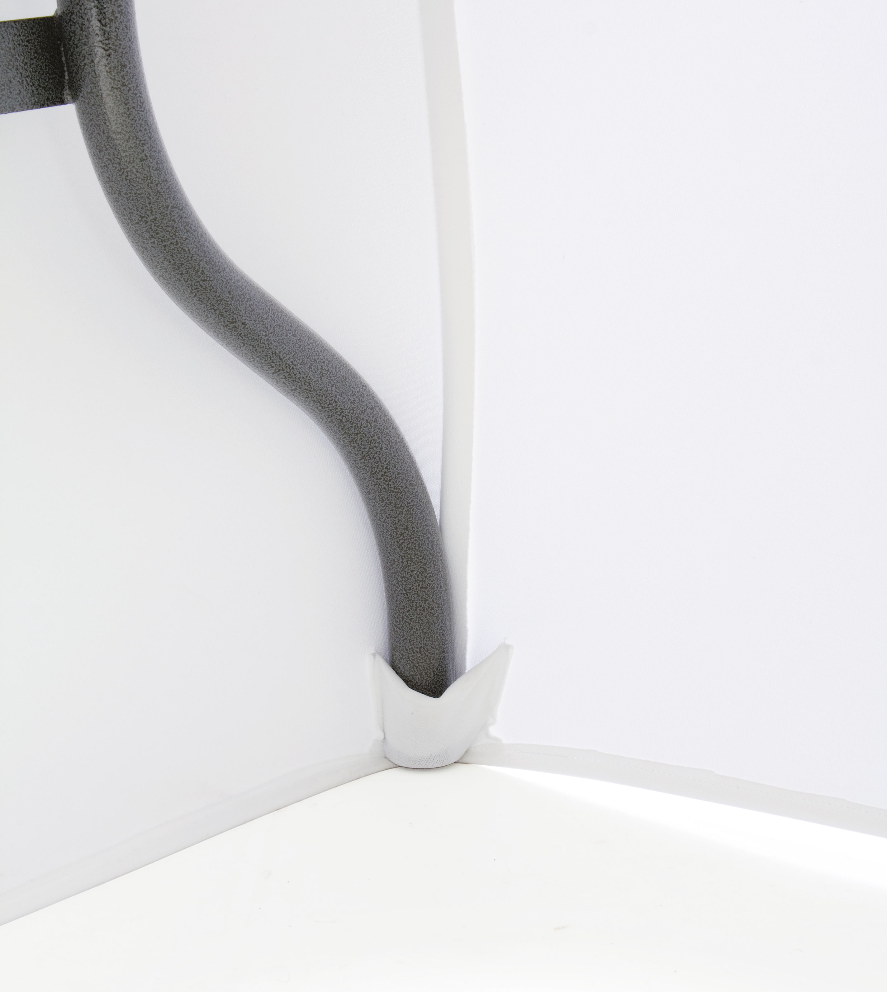 Fitted Table Throw | White Stretch Cover for 6-Foot Tables | Displays2Go