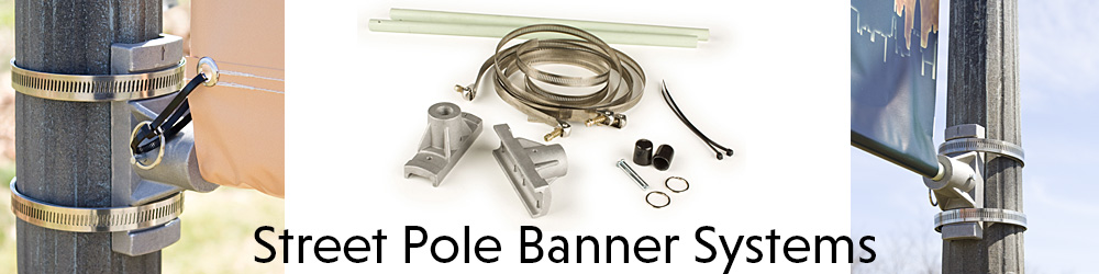 Street Banner Hardware | Aluminum Outdoor Pole Brackets
