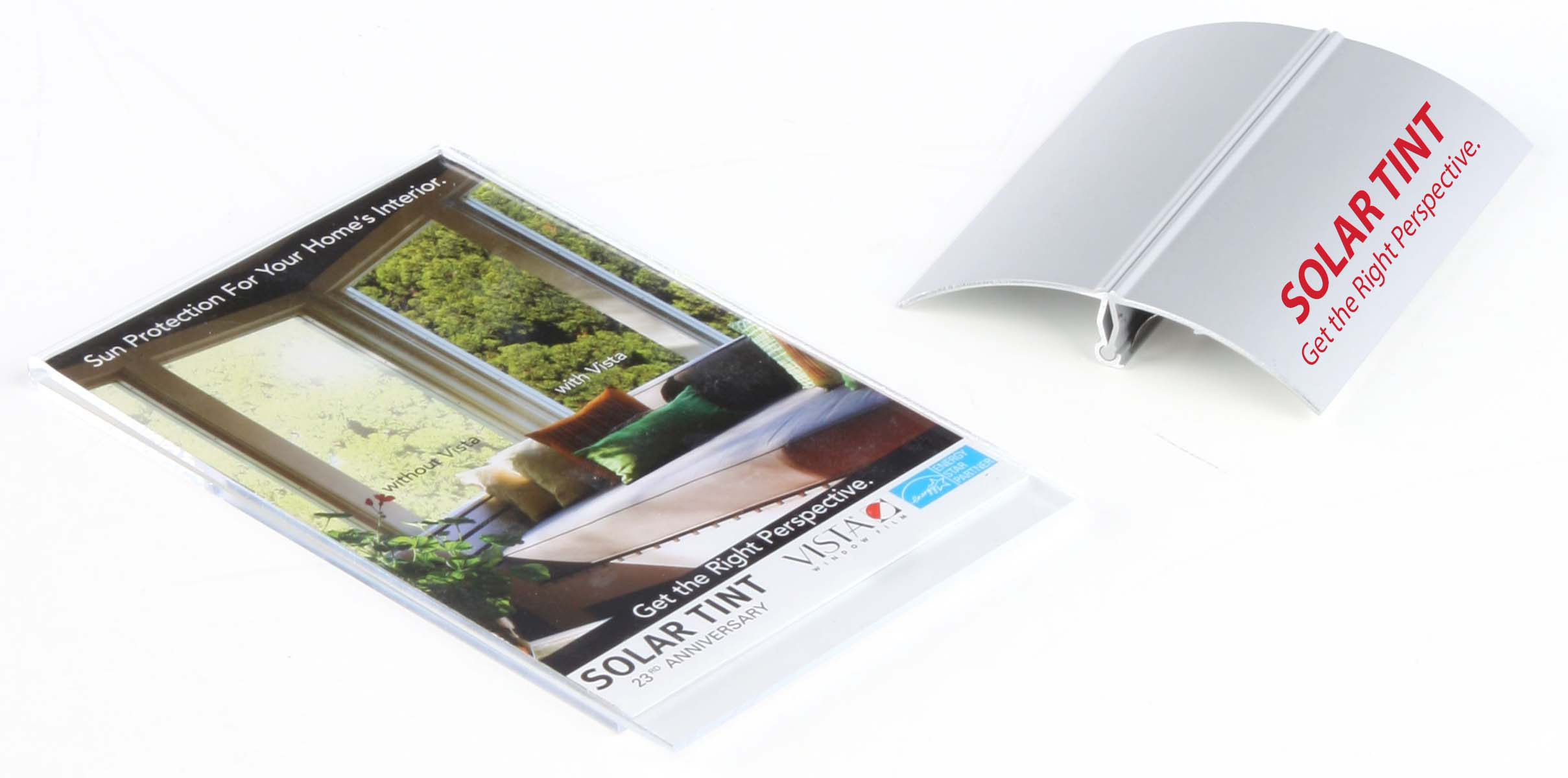 4 x 6 Sign Frame with Custom Base | Bottom Loading Clear Acrylic ...