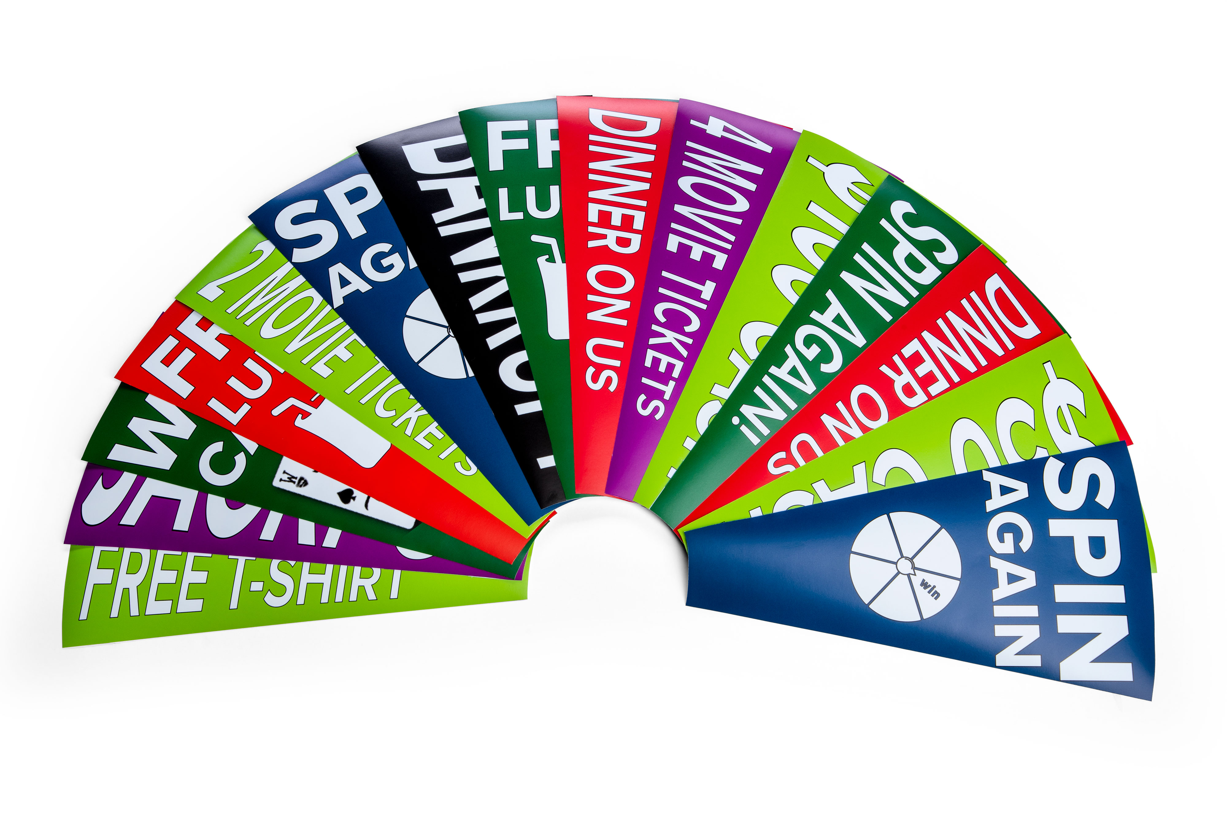 Custom Made Fortune Wheel Graphics for PWSUPERBLK | Displays2Go