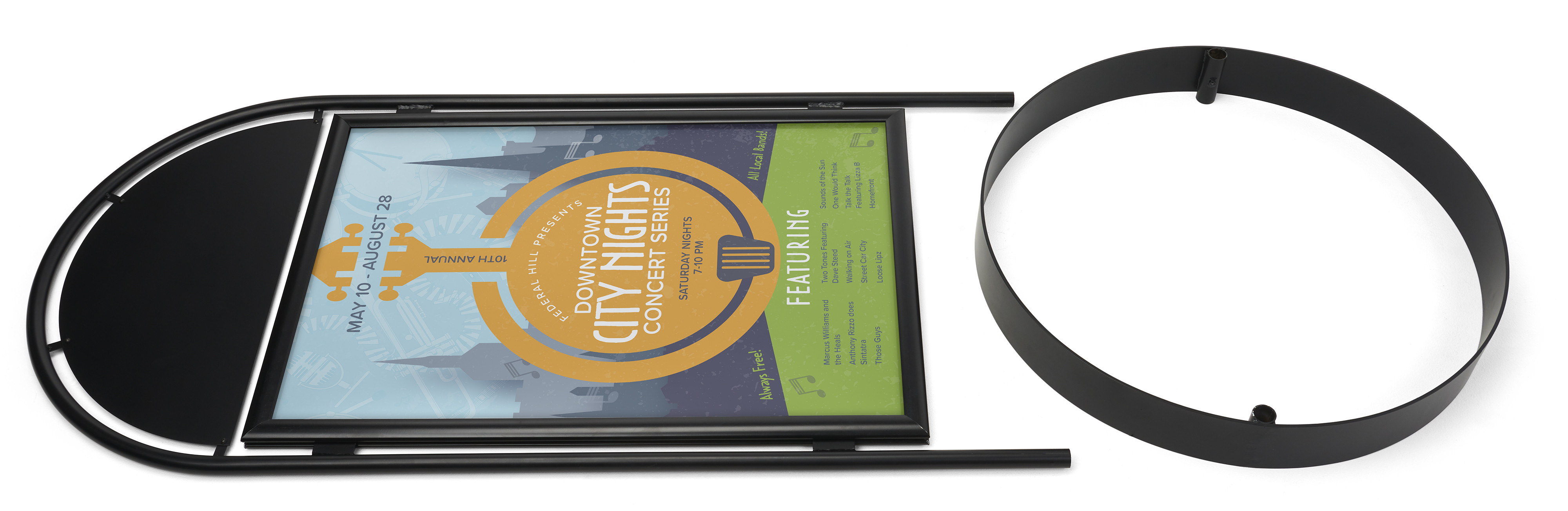 Pavement Sign with Header | Weather Resistant Design | Displays2Go