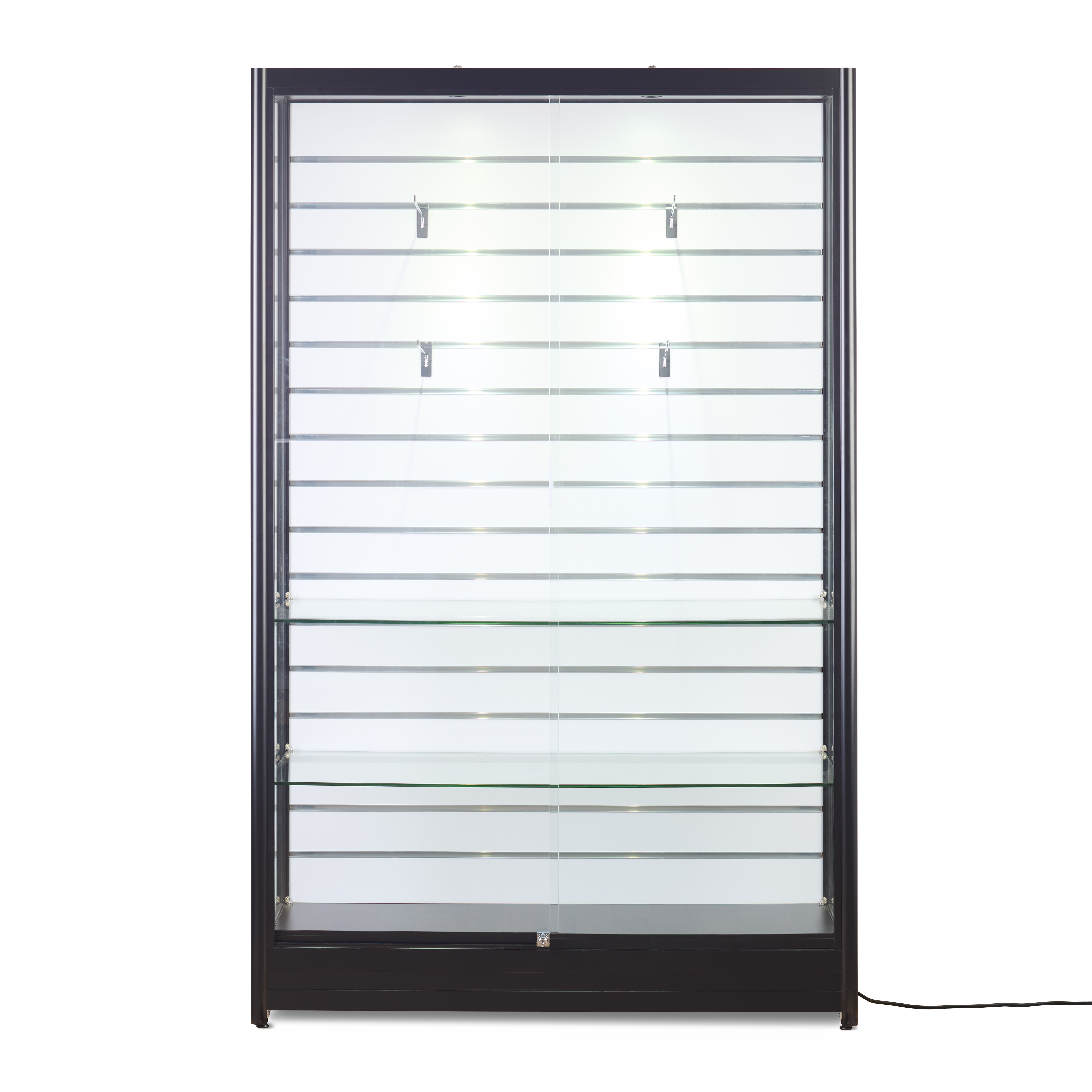 Slatwall Display Case | LED Lighting | Displays2Go