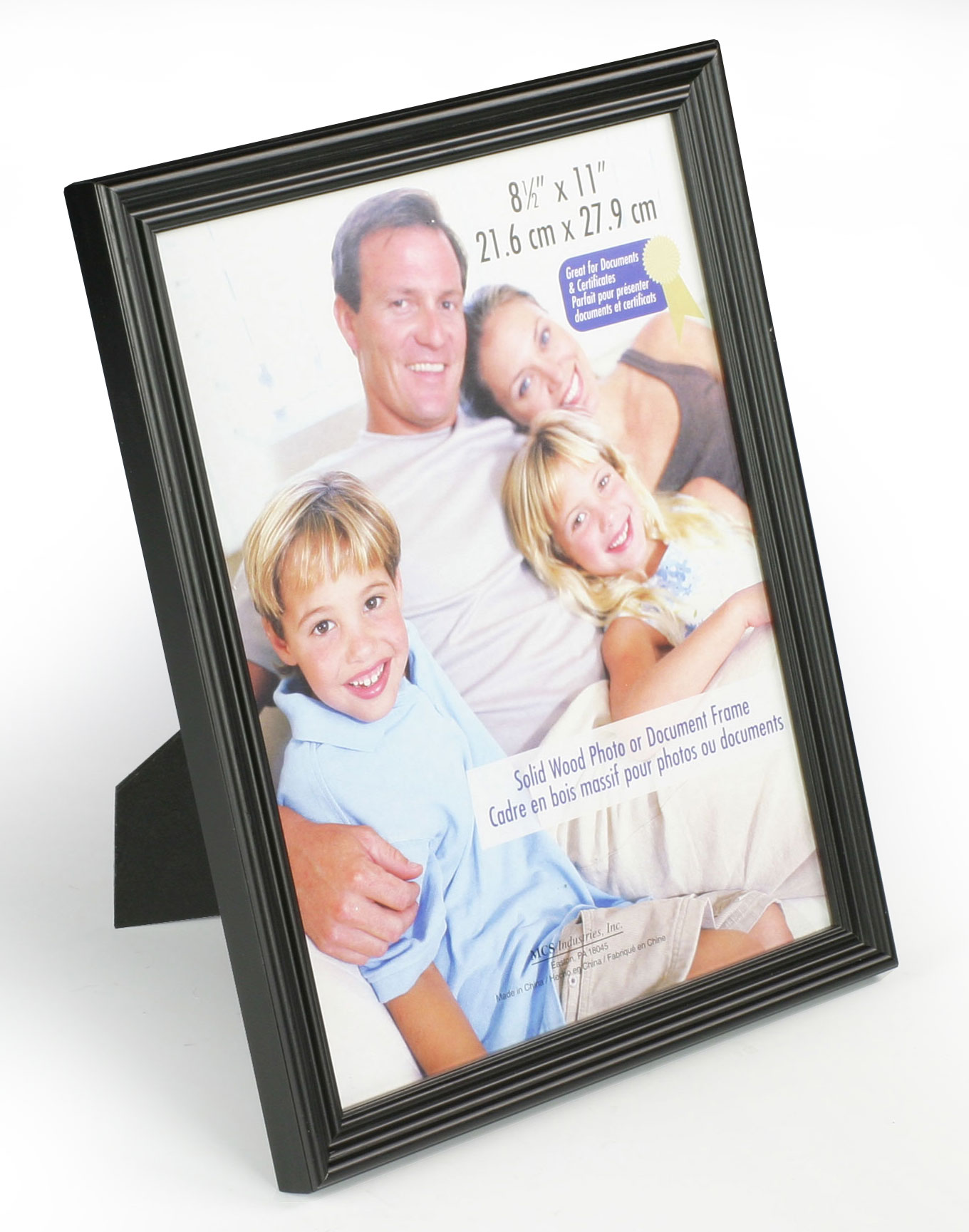 8 5 X 11 Document Frame Solid Wood W Black Matte Finish