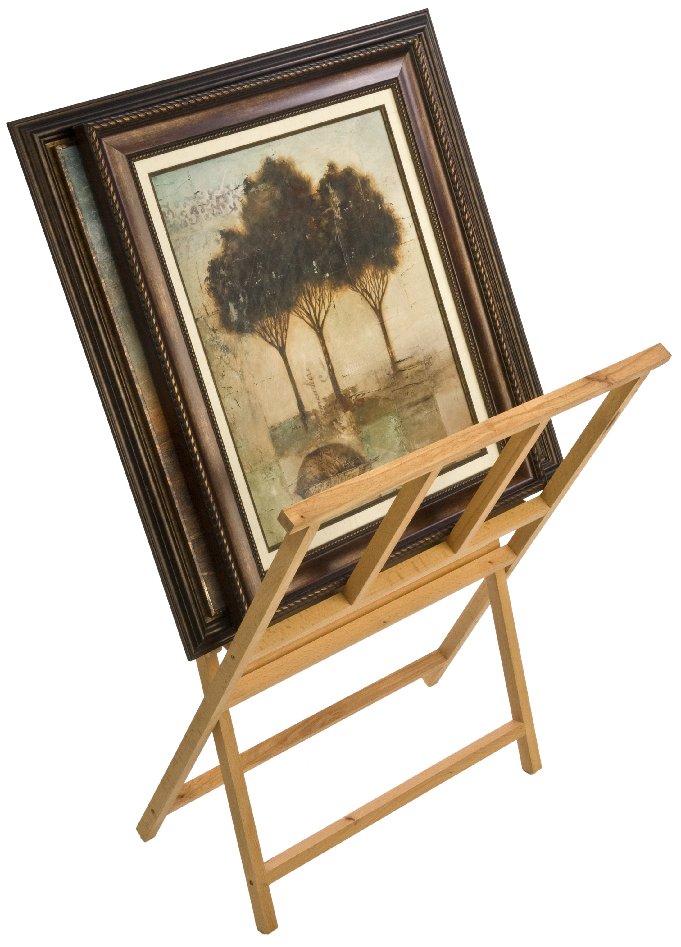 Print Rack | Foldable Poster & Canvas Storage Rack Natural Wood ...