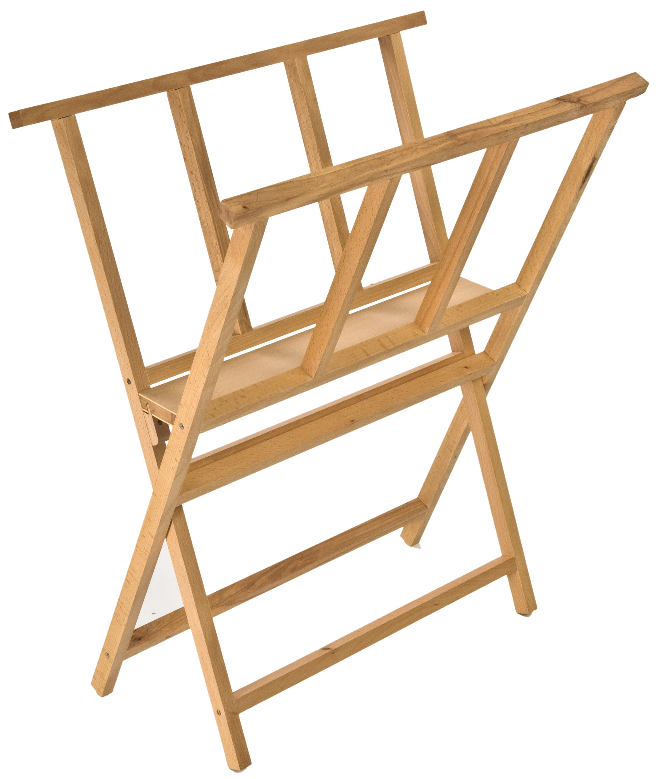 Print Rack | Foldable Poster & Canvas Storage Rack Natural Wood ...