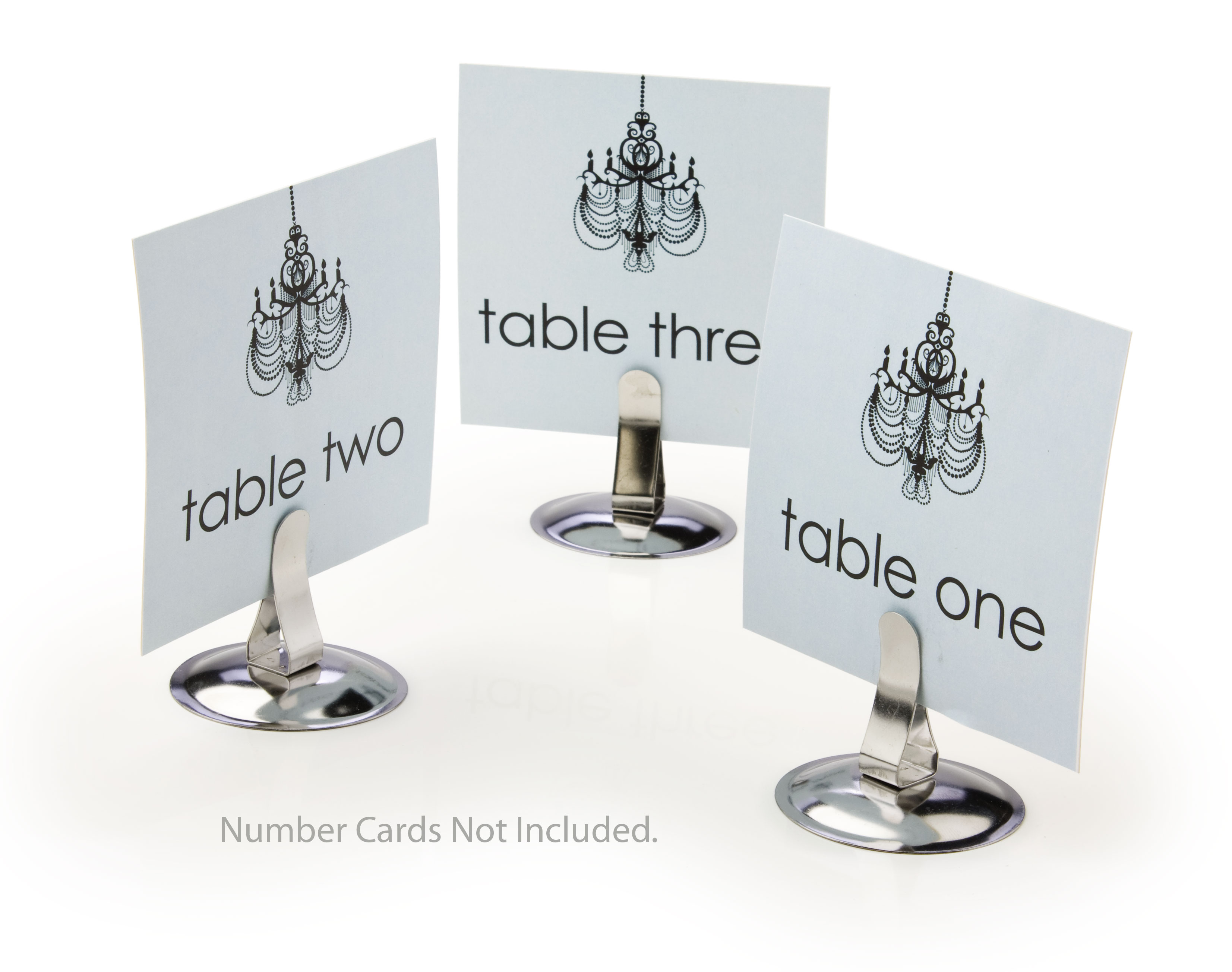 Dining Table Place Card Holders - Silver | Displays2Go