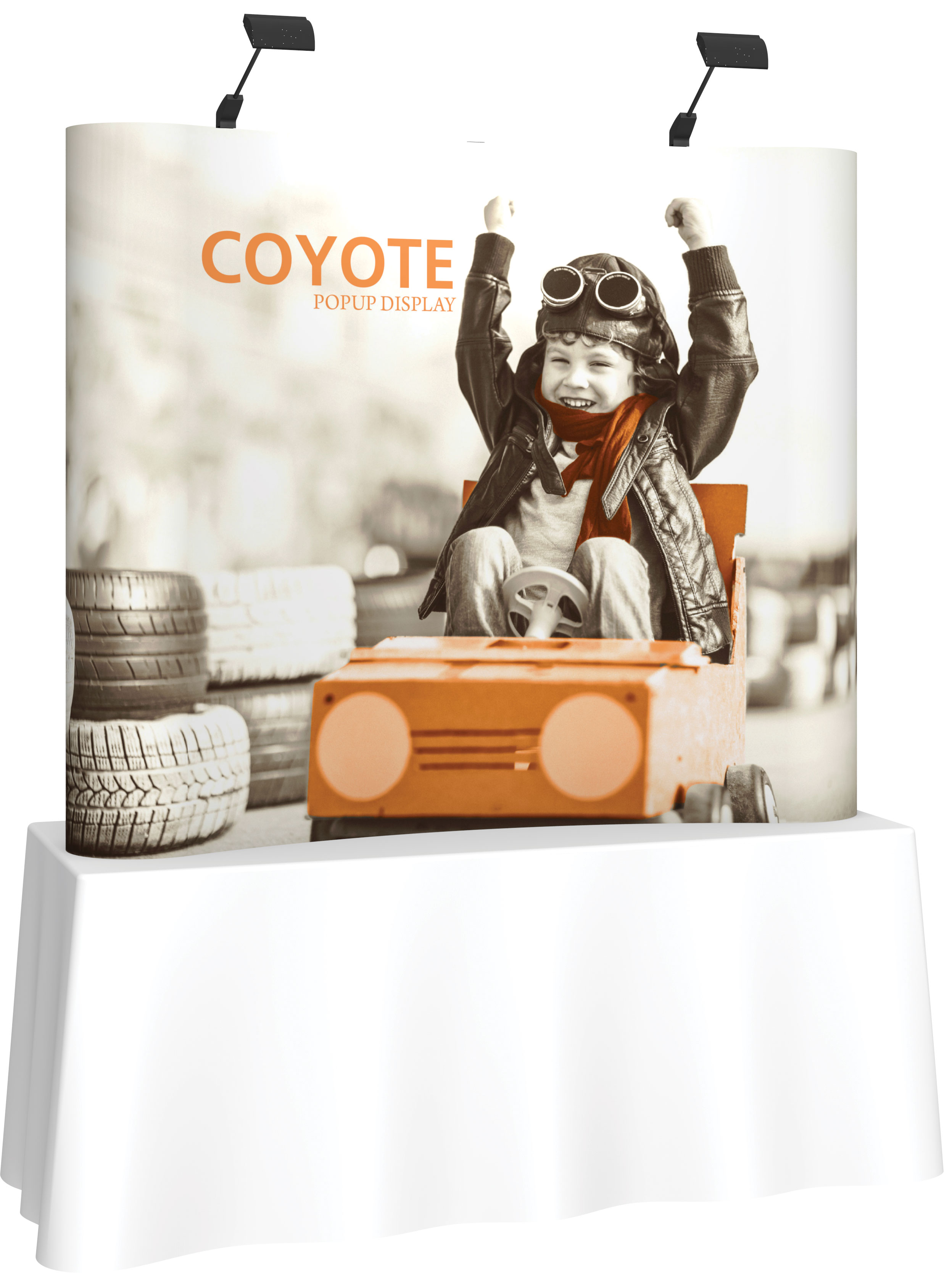 Table Top Exhibit Display | 73 x 60 Graphics w/ End Caps | Displays2Go