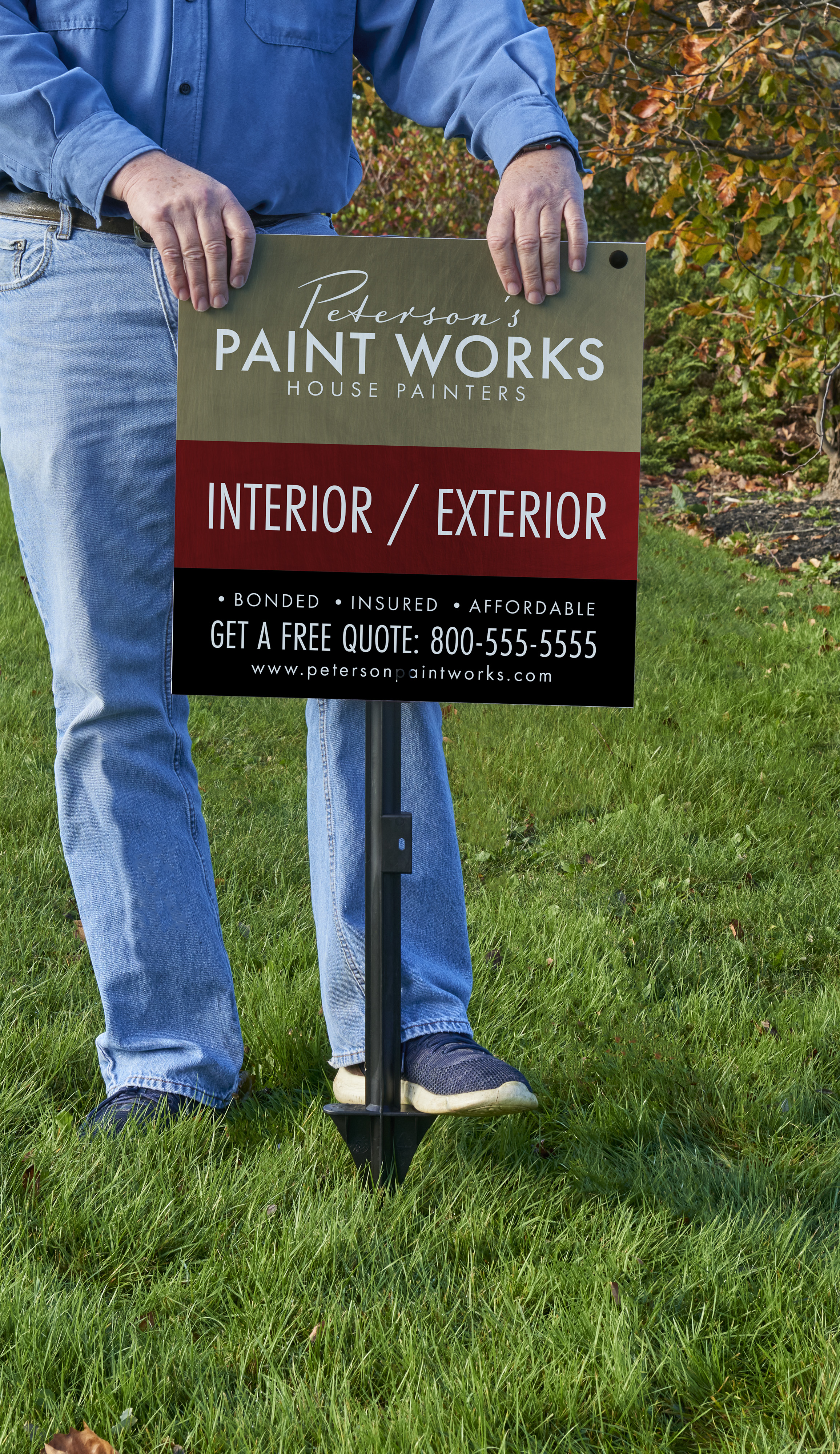 Plastic T-Bar Sign Stakes | Weatherproof Construction | Displays2Go
