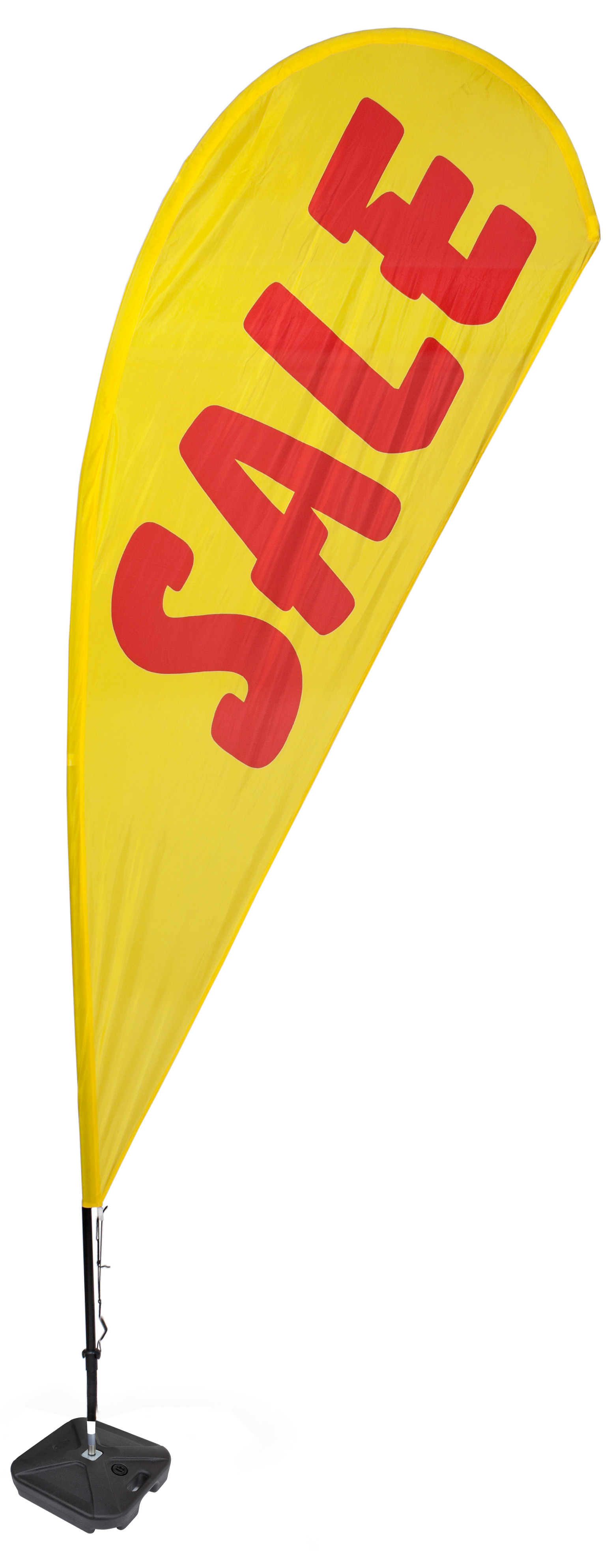 Message Flag & Water Base | Red & Yellow | Displays2Go