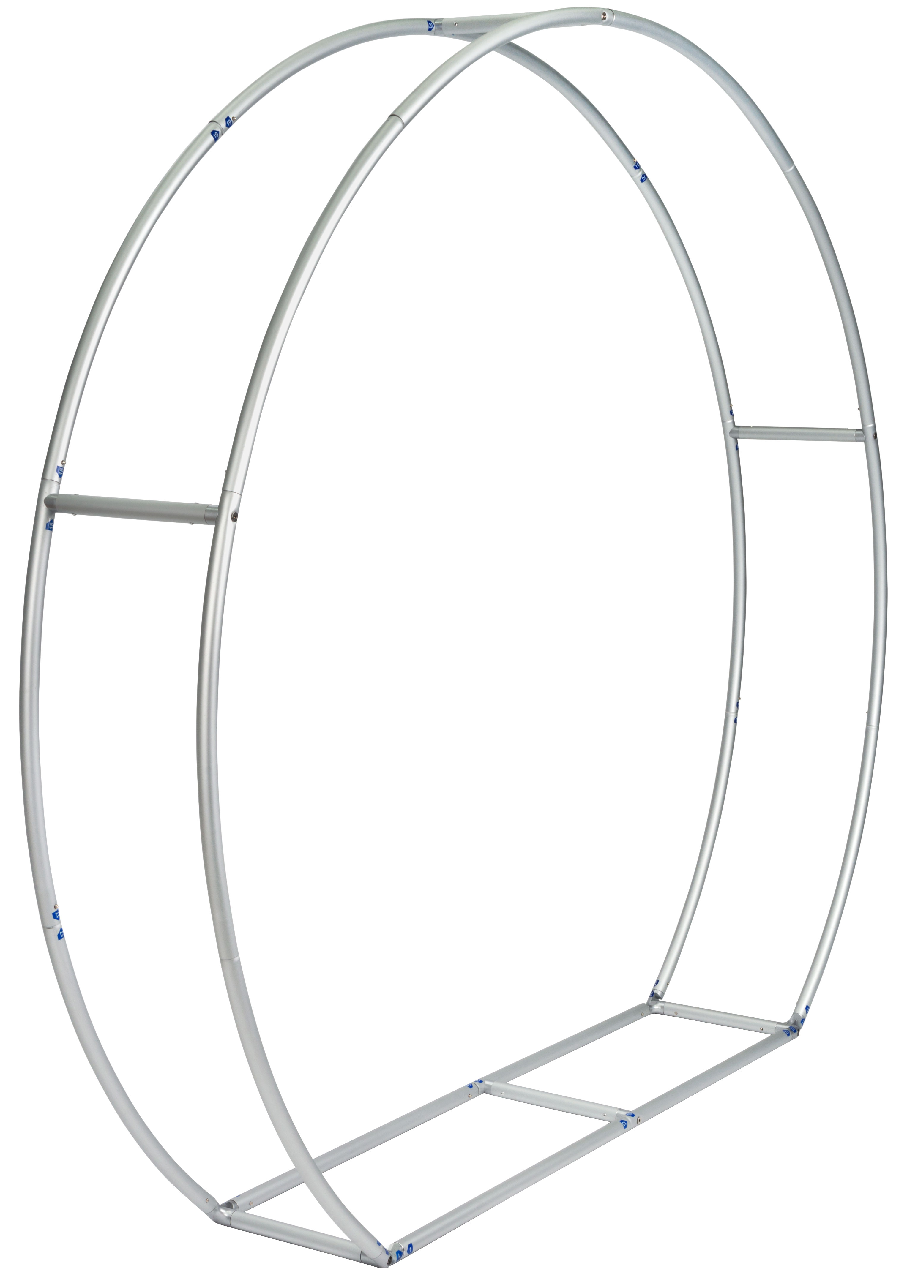 Circular Backwall Display | Aluminum Poles with Push-Buttons | Displays2Go