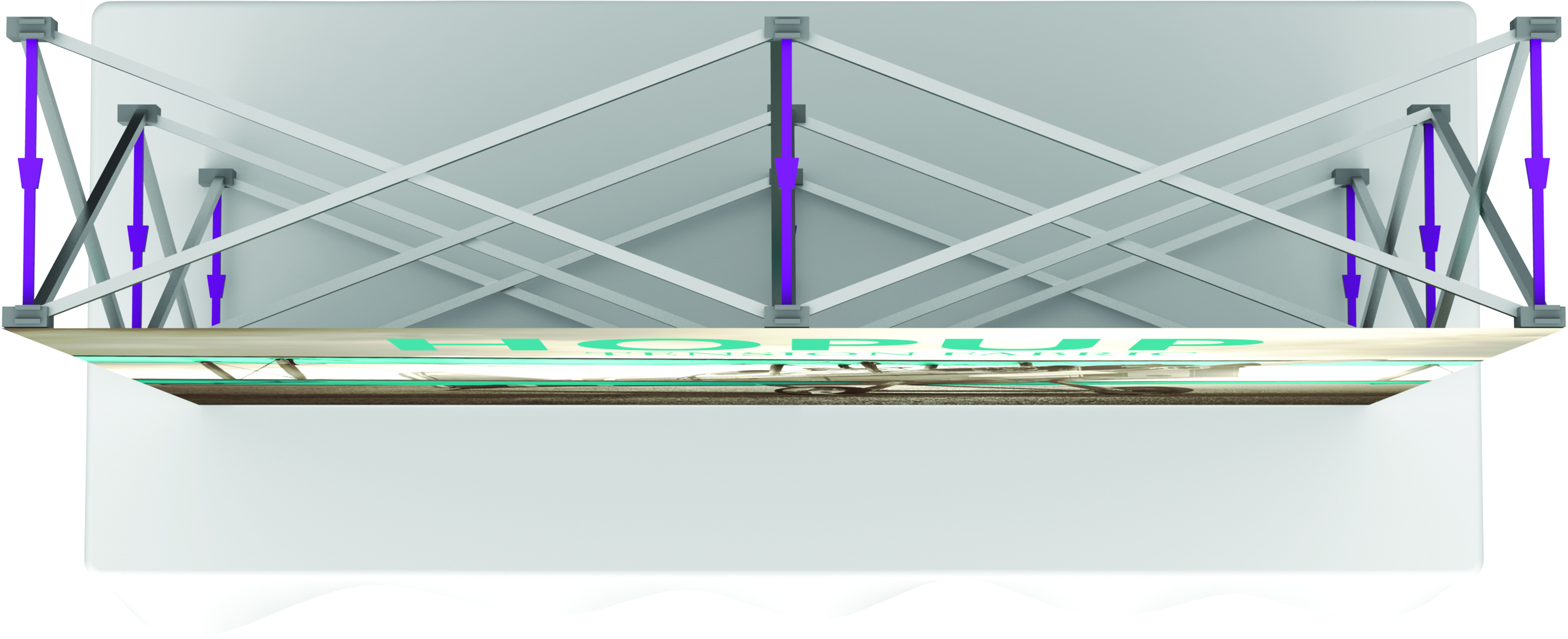 Square Tabletop Pop Up Graphics | Displays2Go