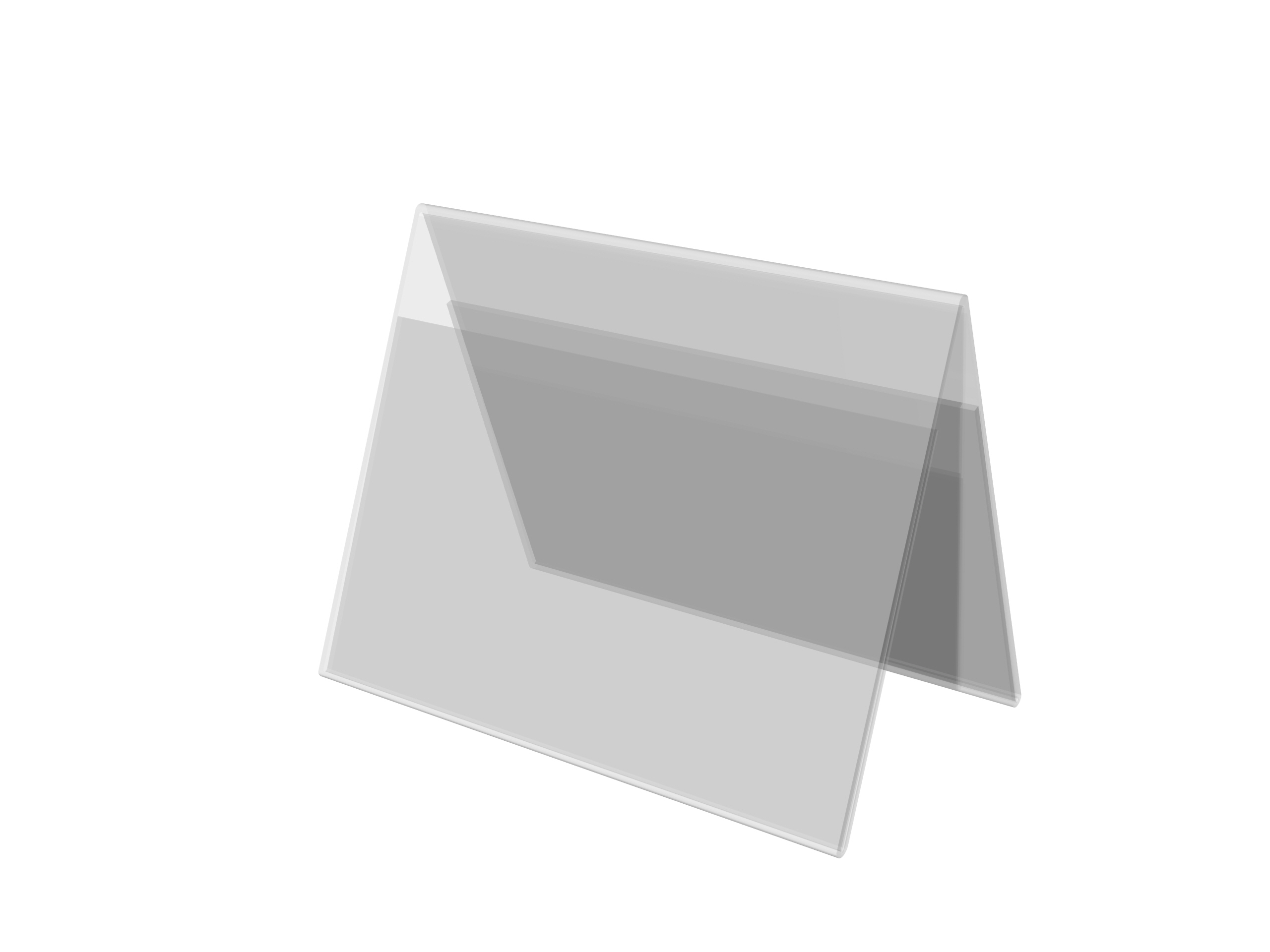 Table Tent | Double Sided Countertop Acrylic Display | Displays2Go