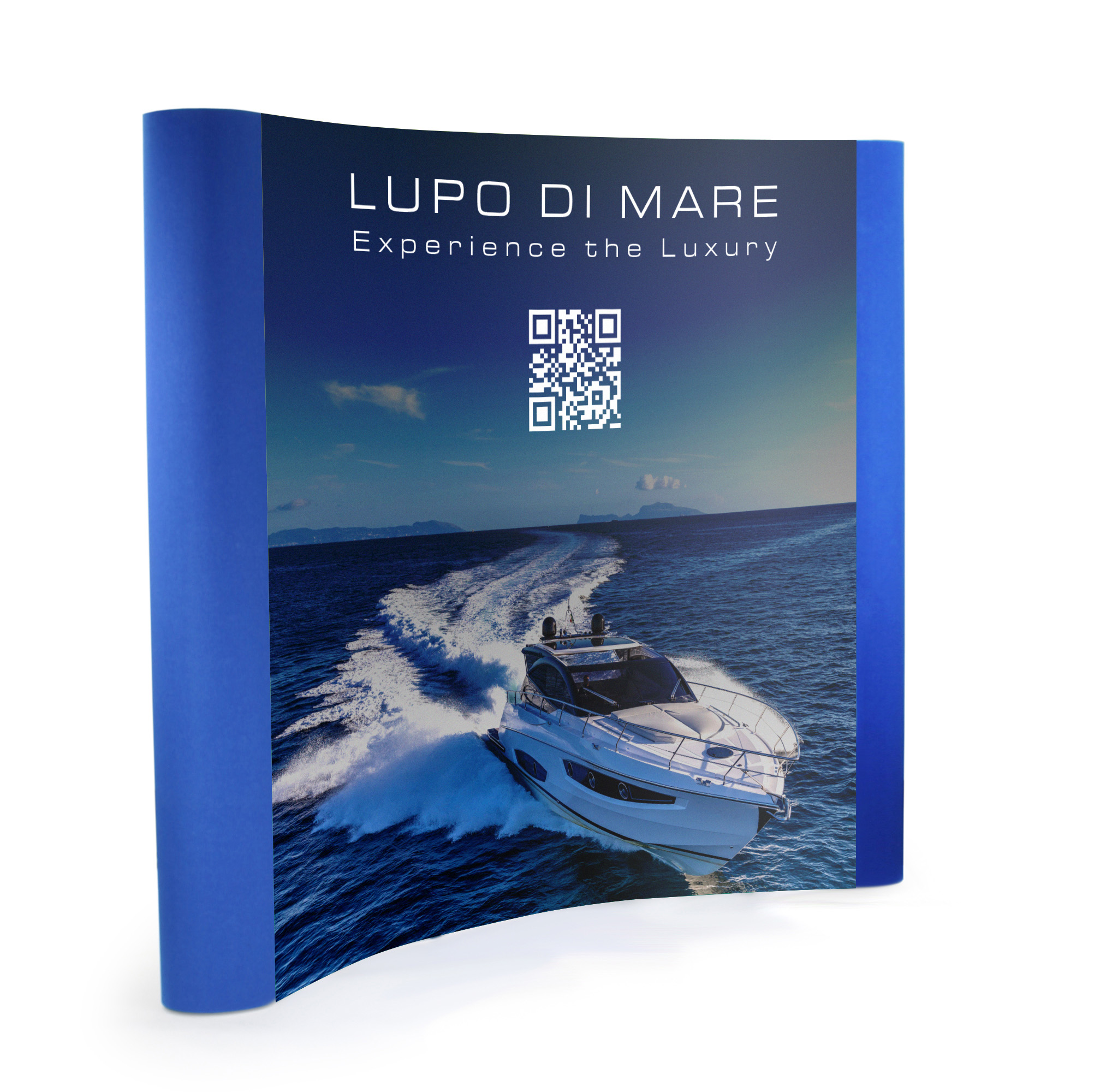 Pop Up Booth Graphics | Blue End Caps | Displays2go