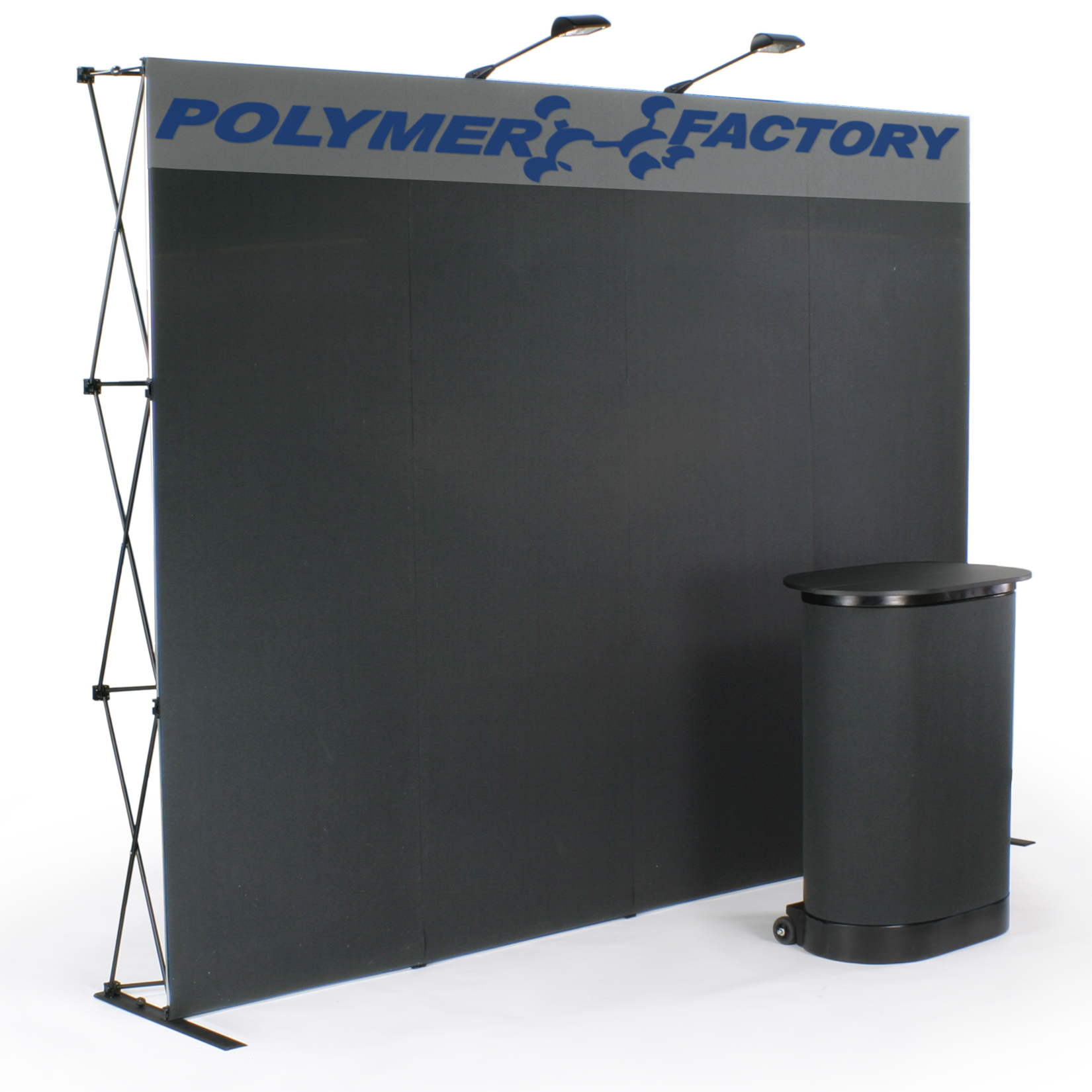10' Pop-Up Display w/ Custom Header, 2 Spotlights & Portable | Displays2Go