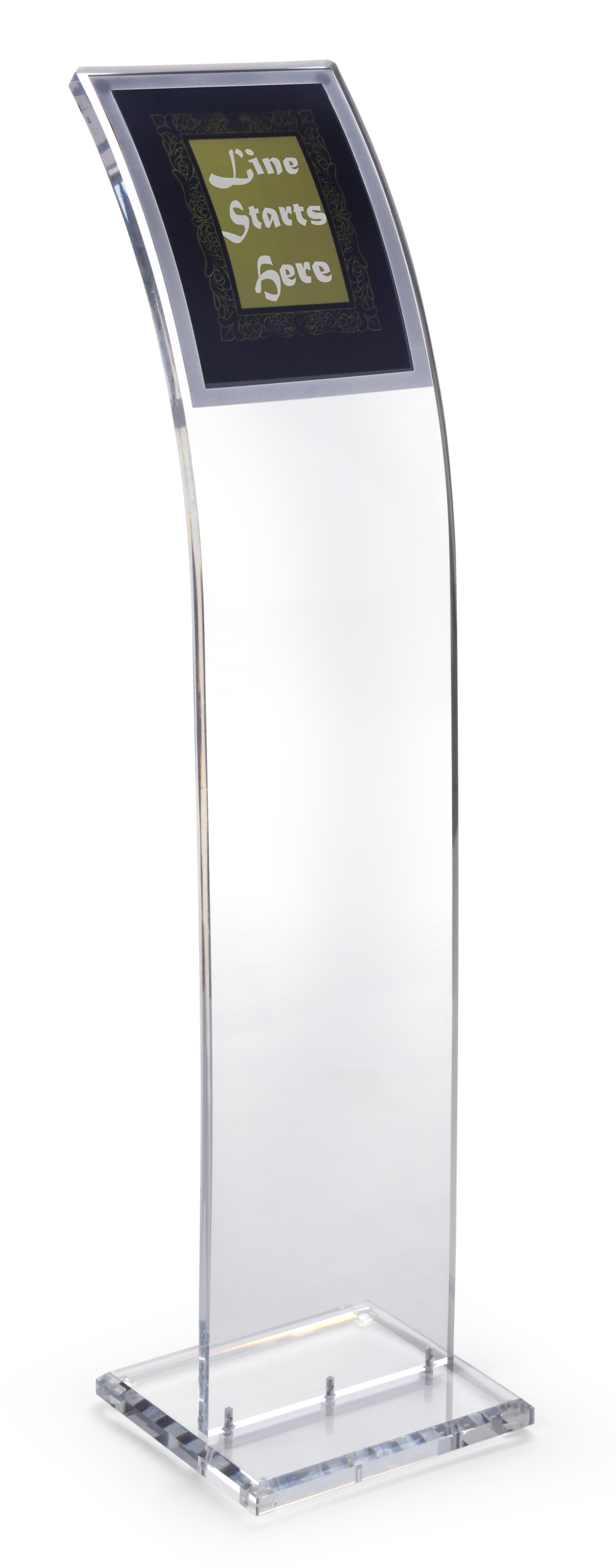 Acrylic Poster Stand | Clear Design w/ 8-1/2 x 11 Magnetic Frame ...