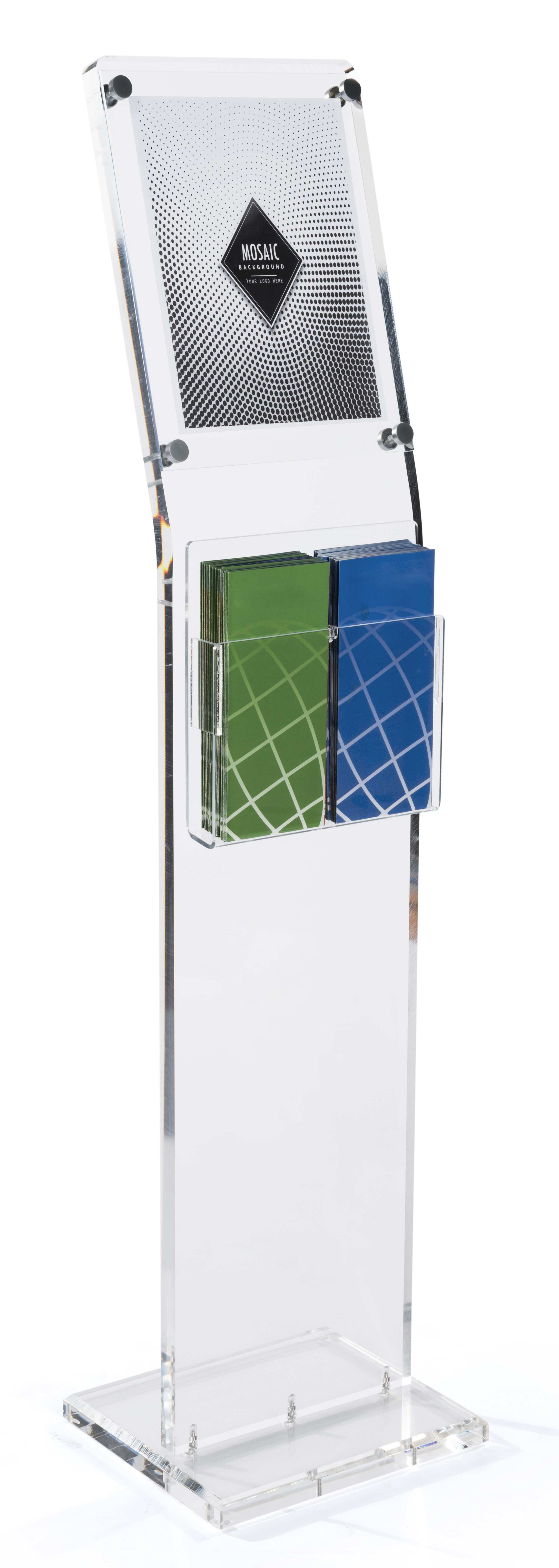 Display Stand | (1) or (2) Pocket Literature Holder & 8.5 x 11 Frame ...