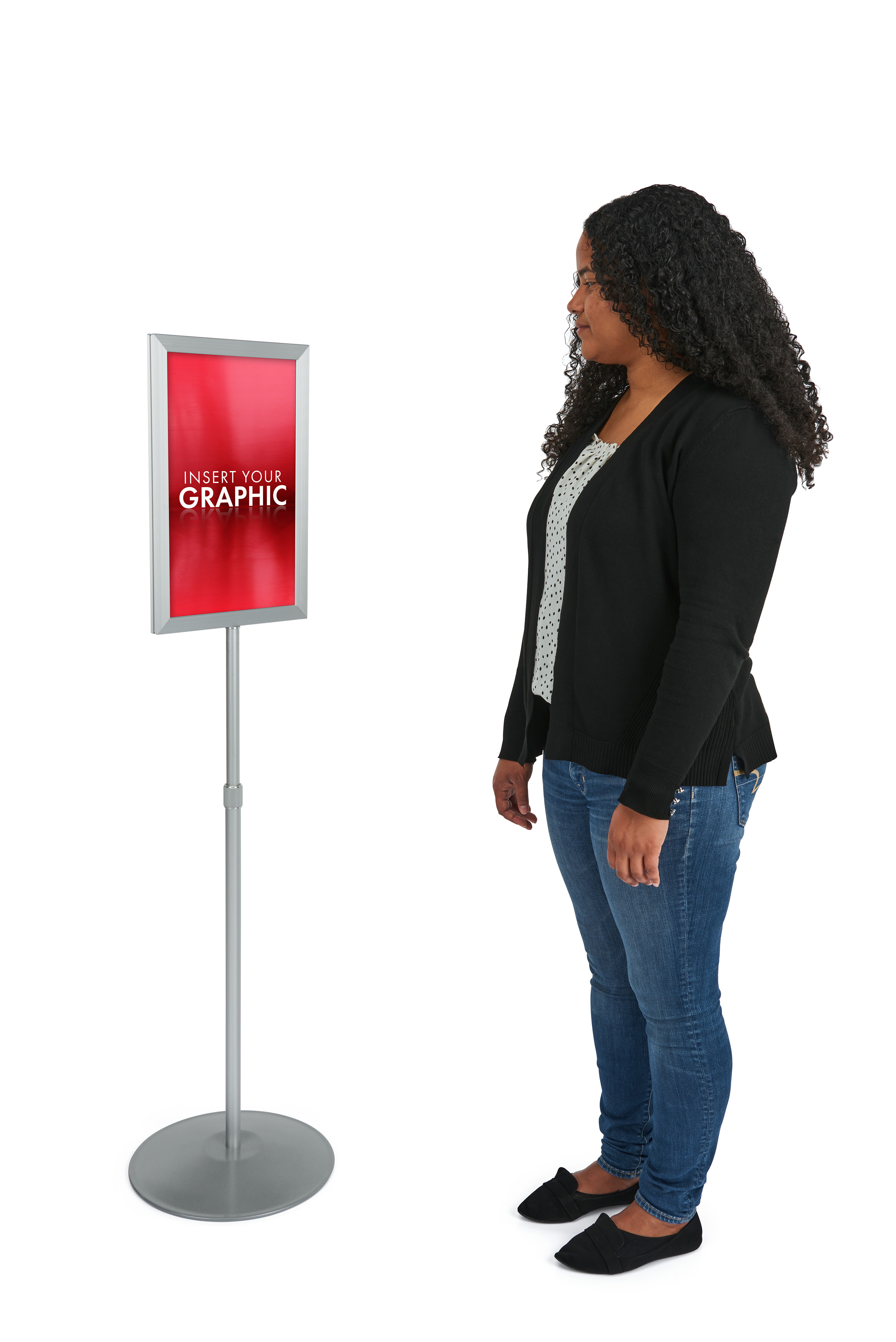 Telescoping Sign Frame | 11 x 17 Poster Holder | Displays2Go