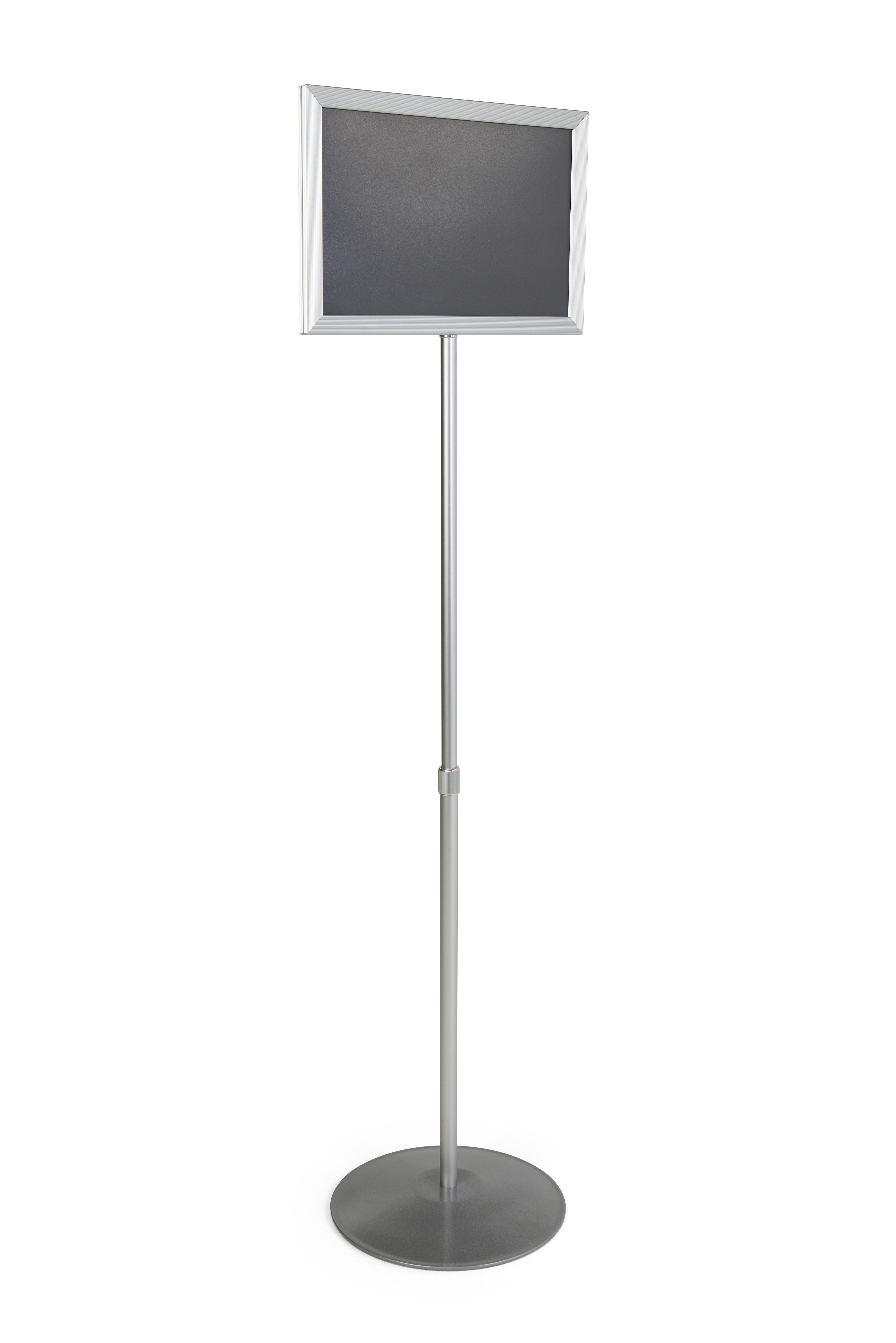 Metal Sign Frame | Height Adjustable Silver 11 x 17 Frame | Displays2Go