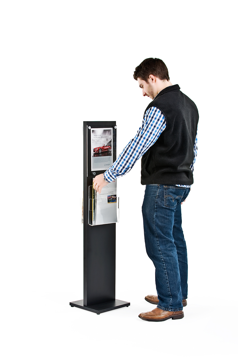 Acrylic Display Stand | (2) Pockets - Double Sided | Displays2Go