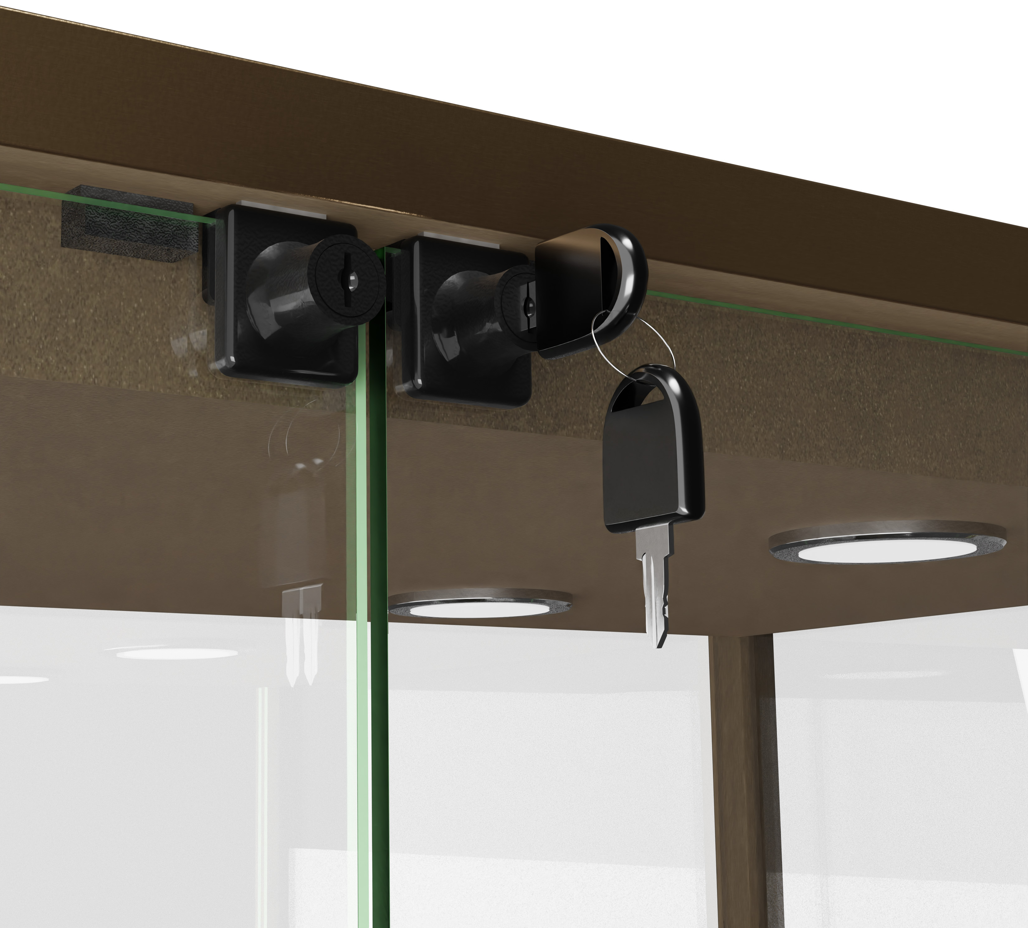Locking Glass Display Cabinet | Adjustable Shelves | Displays2Go