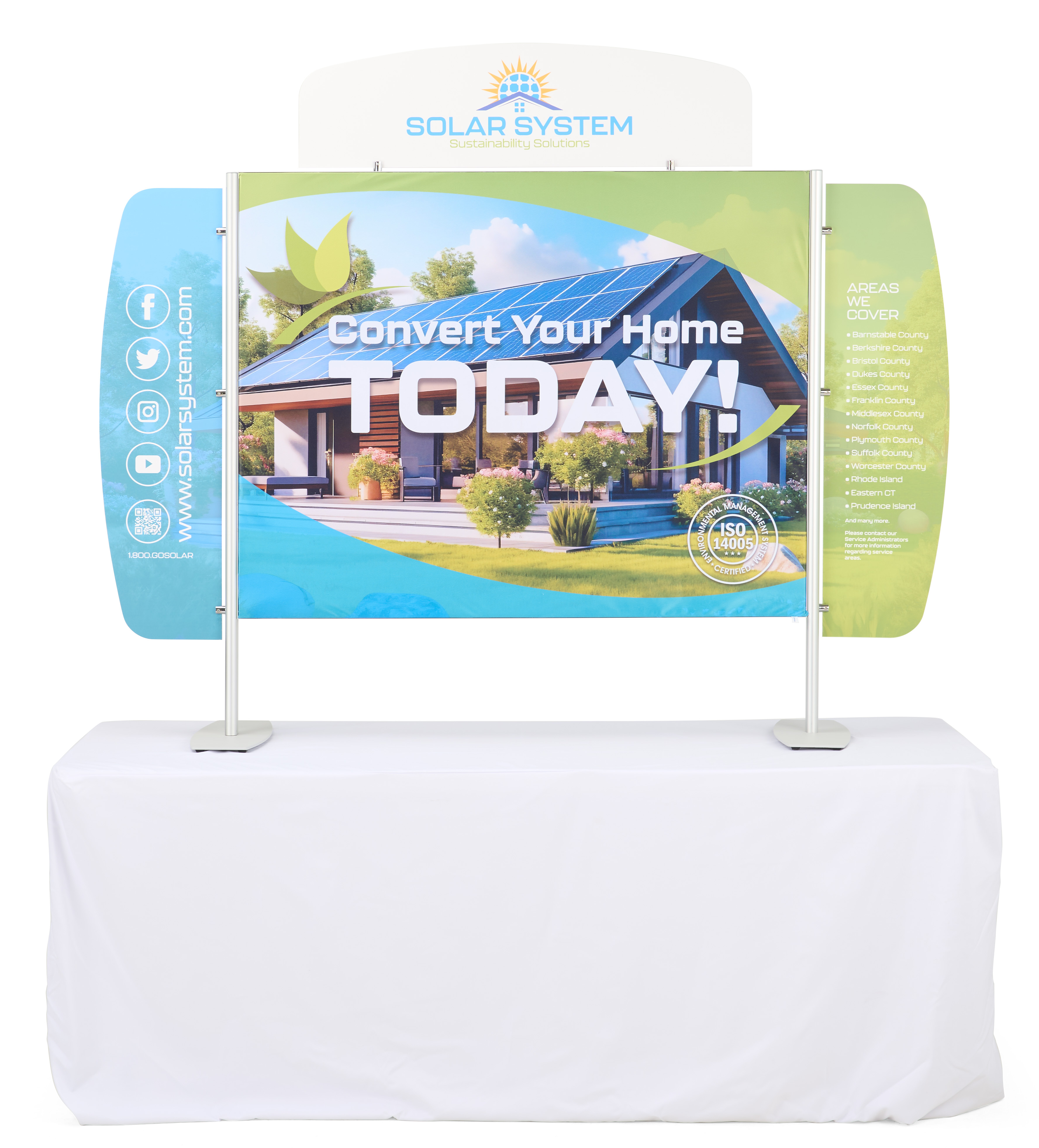 Trade Show Tabletop Display | Double-Sided Custom SEG Graphics ...