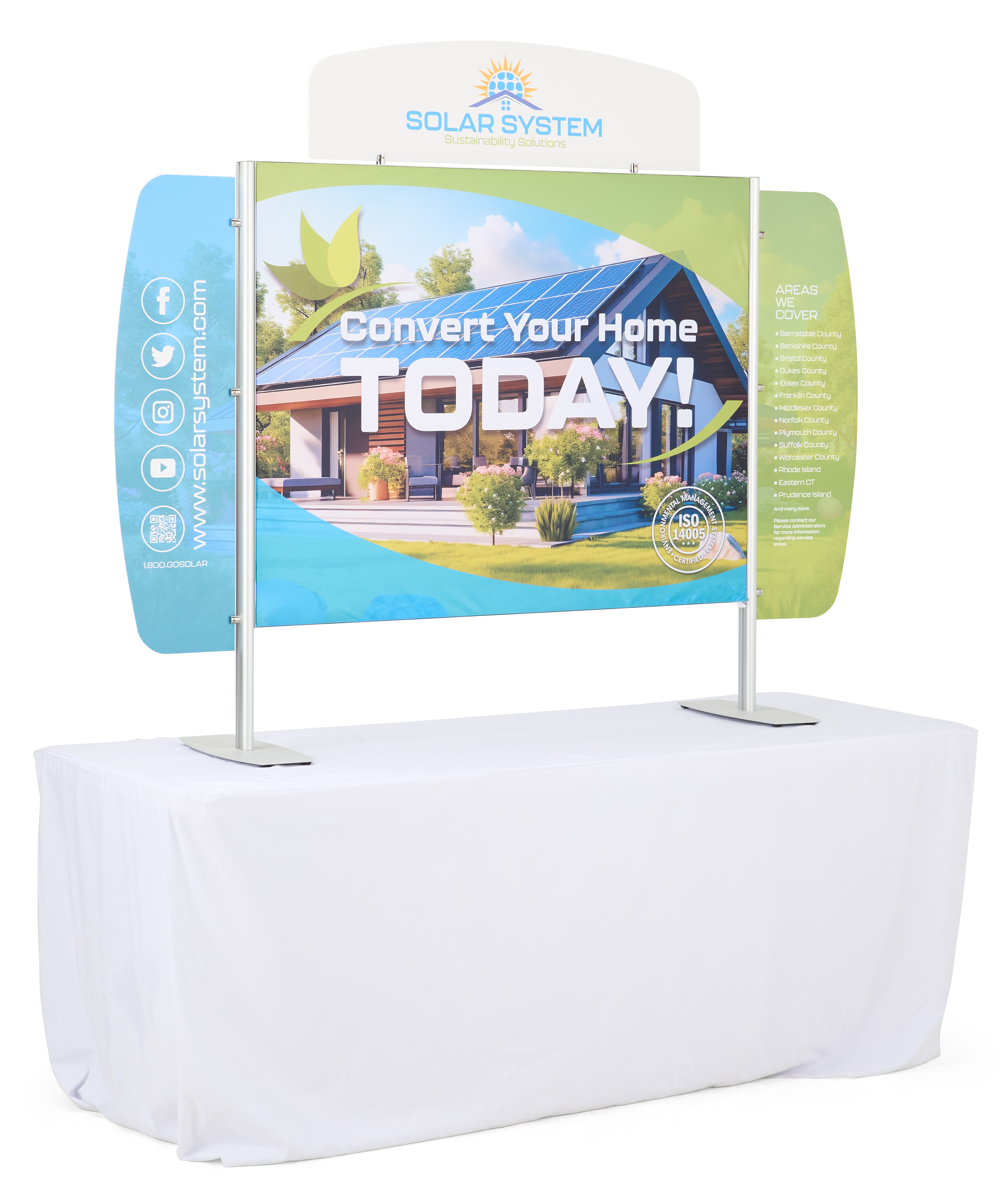 Trade Show Tabletop Display | Double-Sided Custom SEG Graphics ...