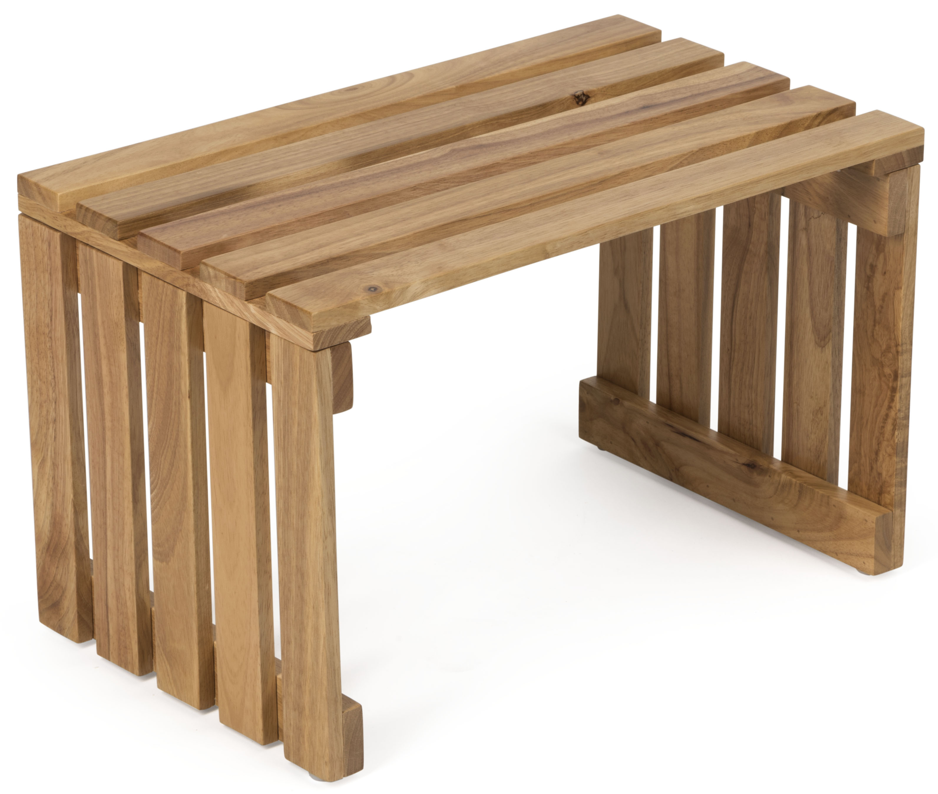 Wood Slat Table | Countertop - Oak | Displays2Go