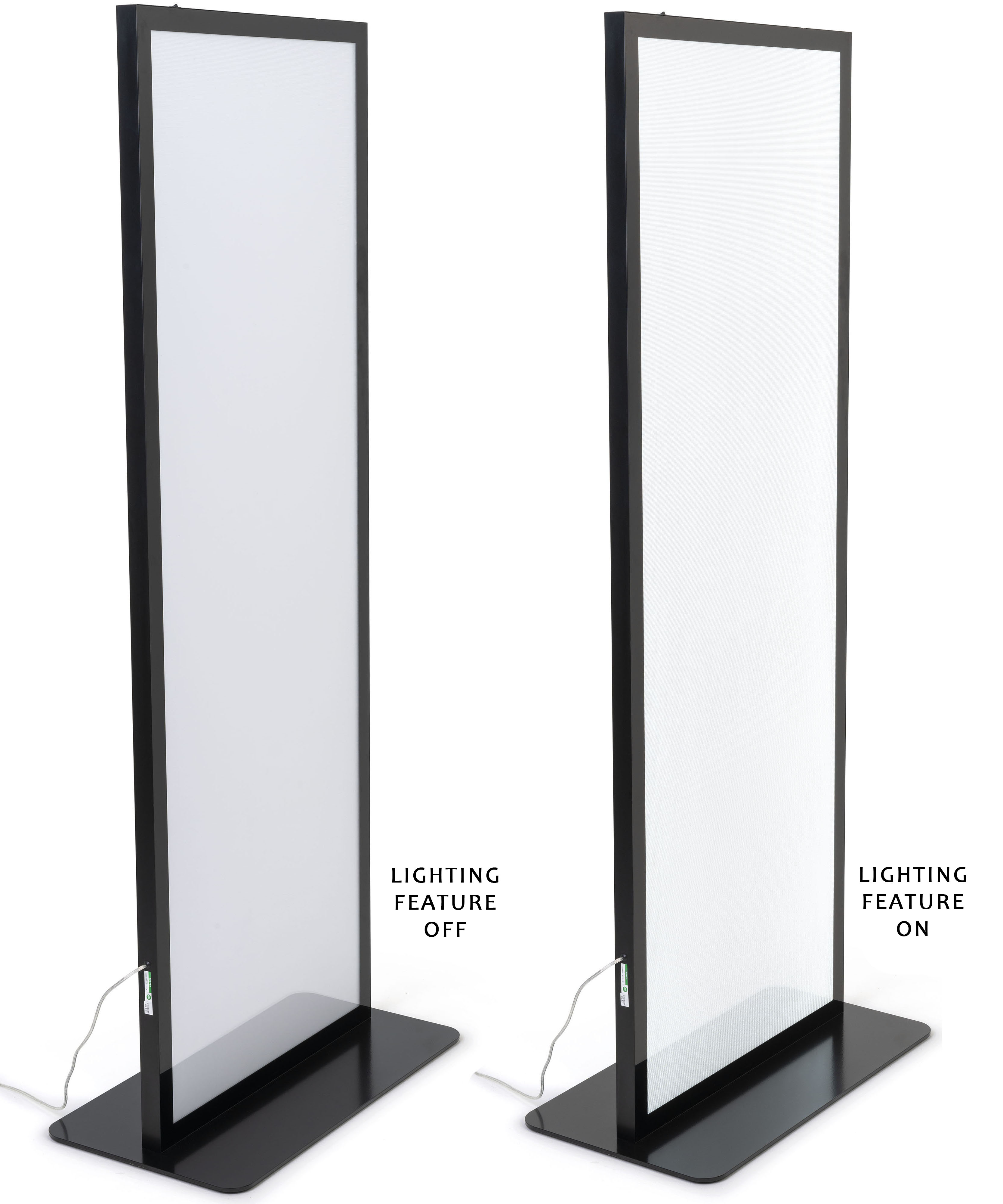Illuminated Floor Poster Stand | Double-Sided Custom Graphic | Displays2Go