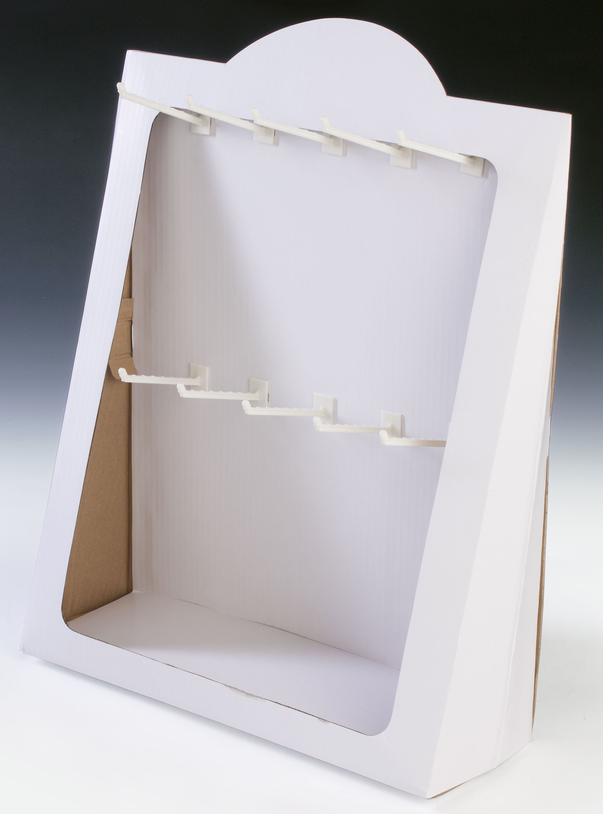 POS Cardboard Display - (10) Removable Peg Hooks | Displays2Go