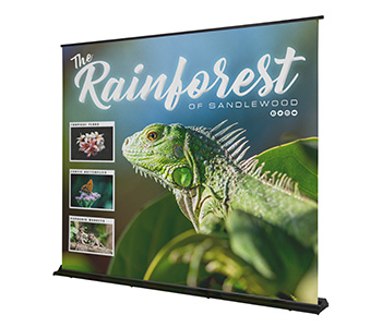 Custom Printed Event Backdrops | Retractable Backdrop Banners