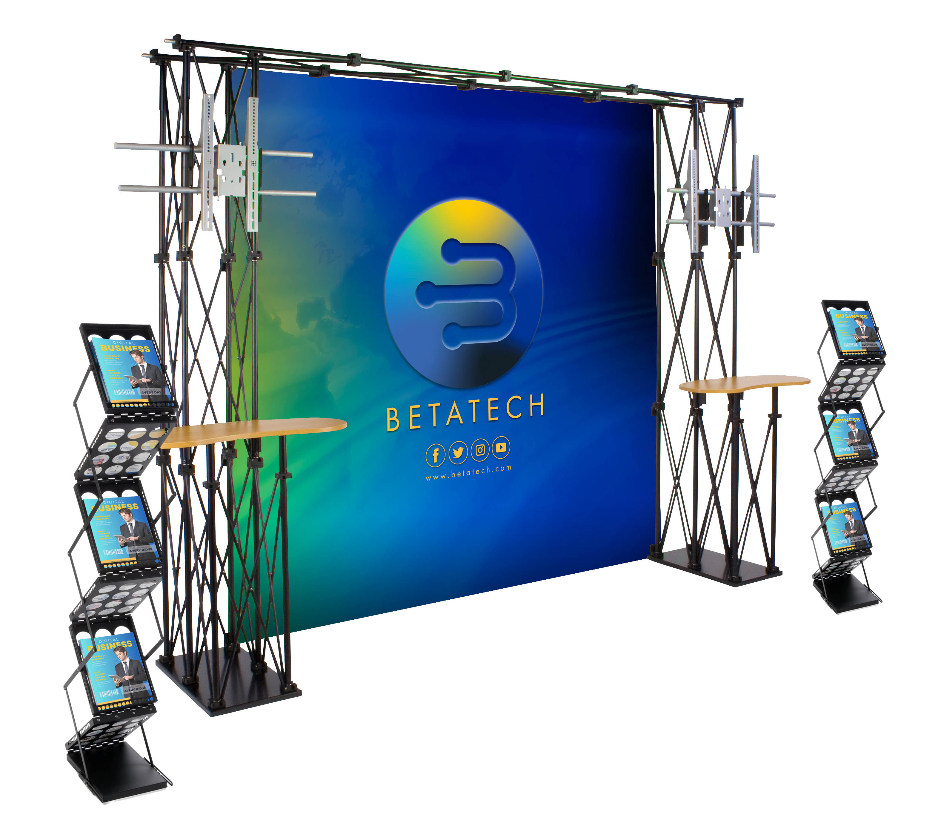 8 x 8 Truss Trade Show Display | Custom Full Color Graphics | Displays2Go