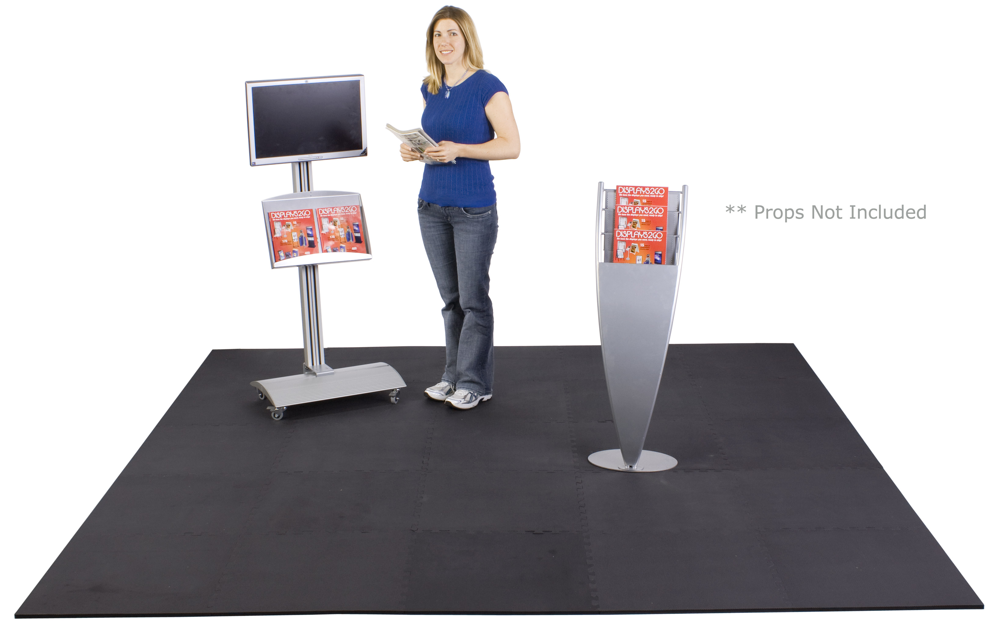 Black Foam Trade Show Flooring | Puzzle-Piece Floor Mats | Displays2Go