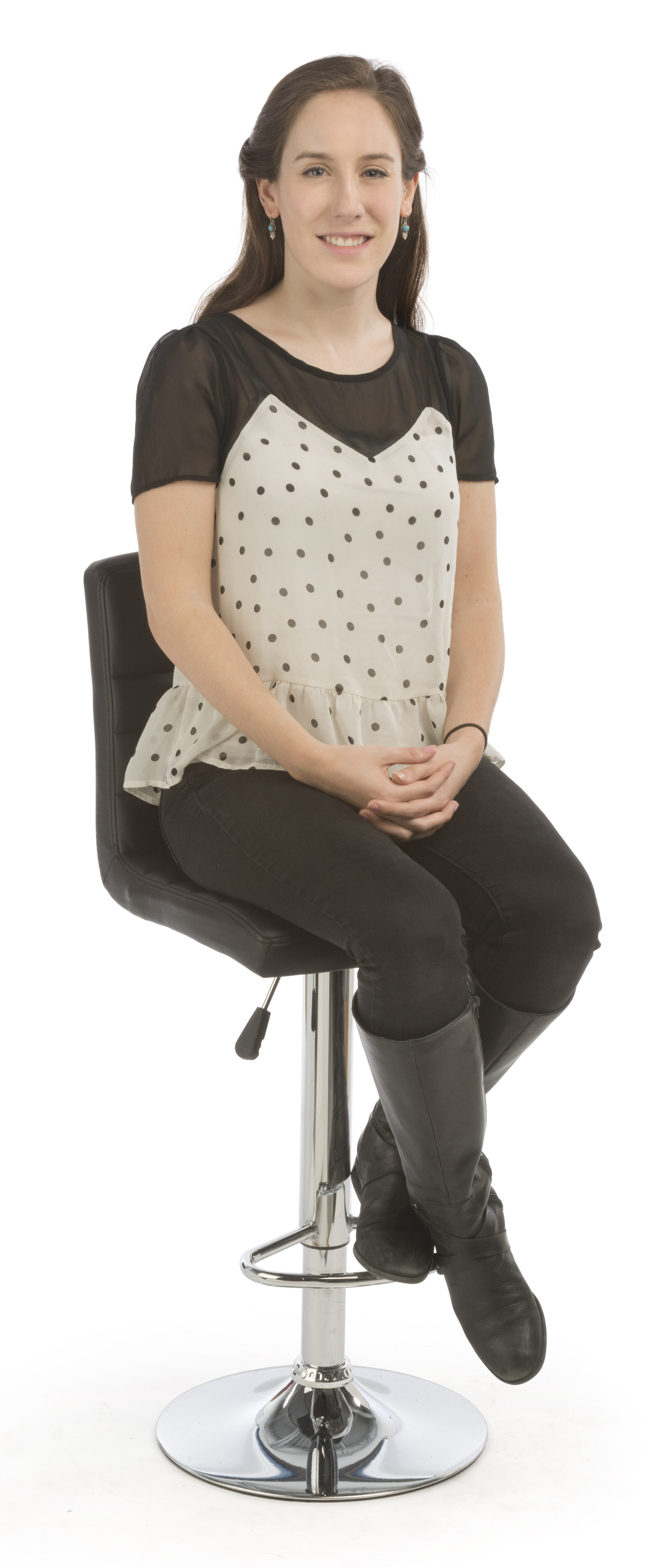 Black Gas Lift Chair and Table Set | Includes 2 Cushioned Stools ...