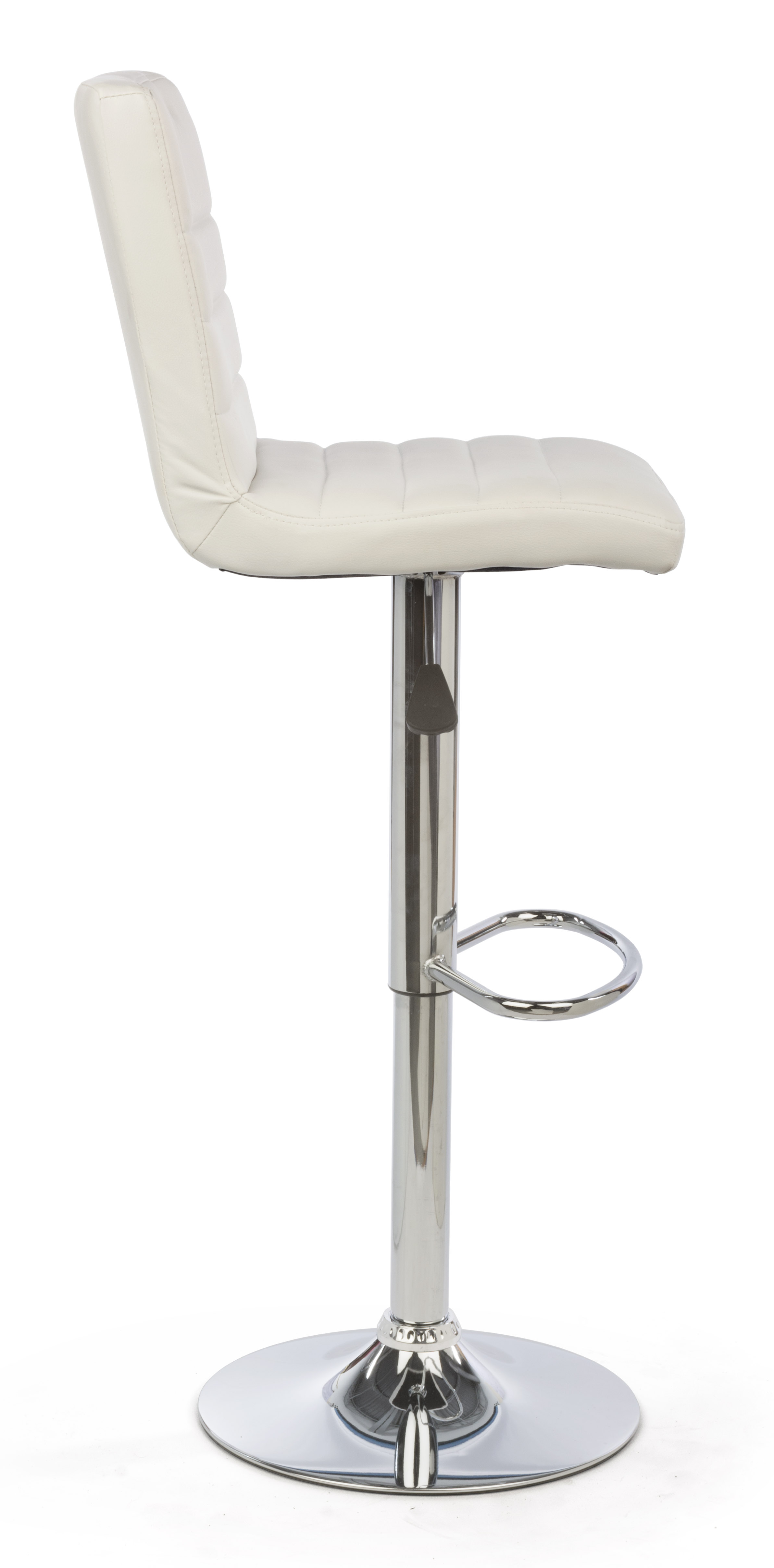 White Gas Lift Chair and Table Set | 2 Height Adjustable Stools ...