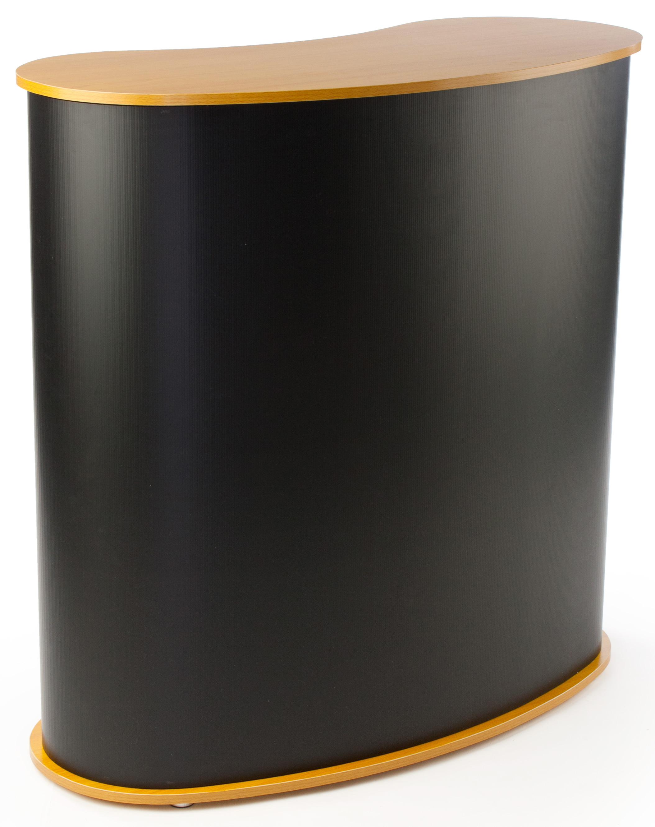 Curved Exhibit Counter | Custom Graphic Wrap Included | Displays2Go