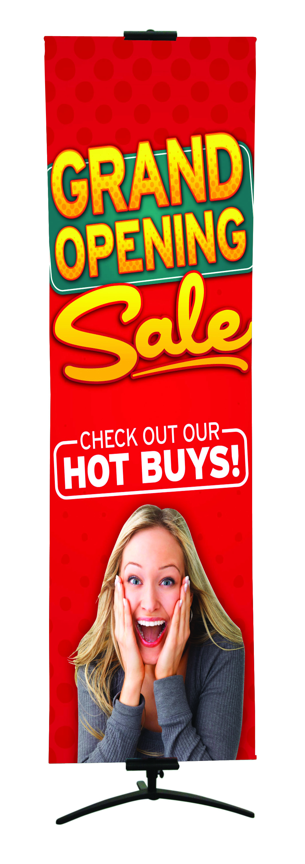 Double Sided Banner | 2 Feet Wide w/Custom Graphics | Displays2Go