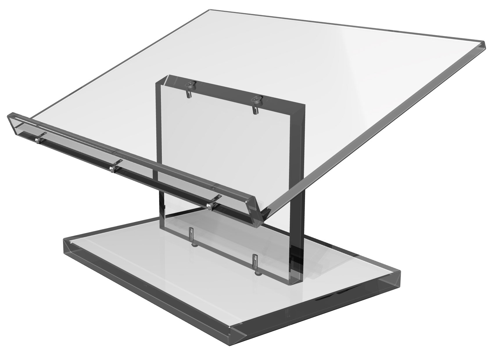 Clear Tabletop Lectern | Knockdown, Easy Assembly | Displays2Go