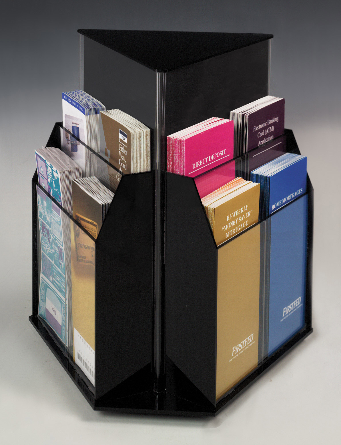 Rotating Literature Holder | Lucite Literature Stand | Displays2Go