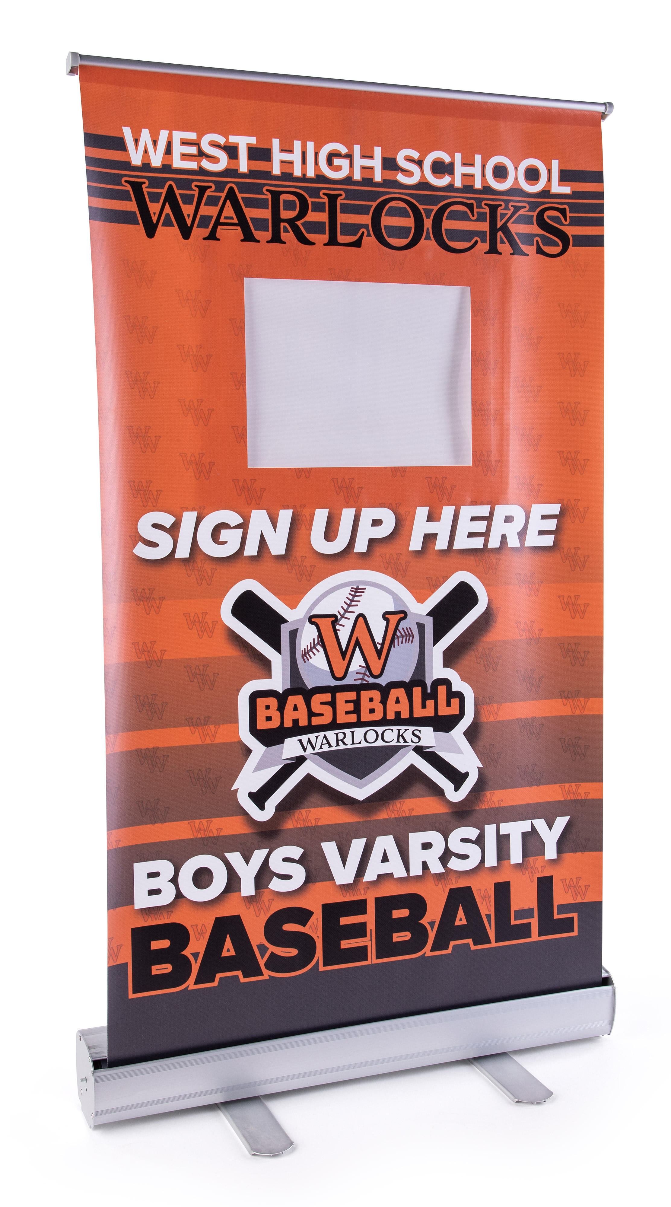 Digital Banner Stand | 24” x 40” Full Color Graphics | Displays2Go