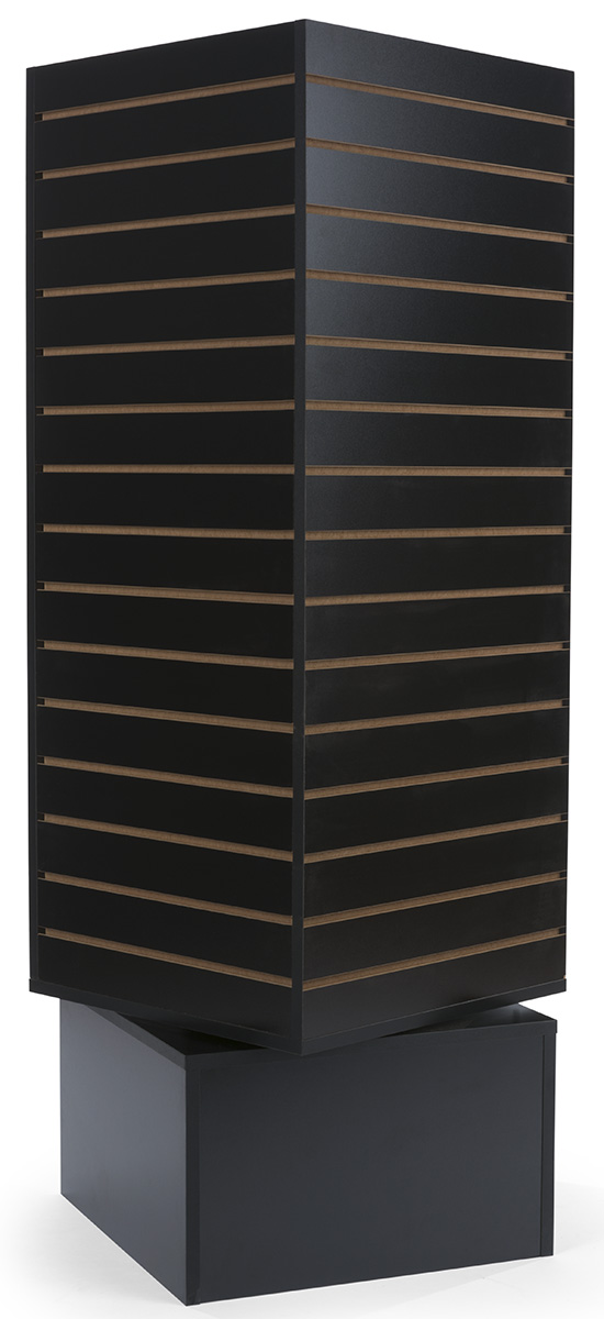 Revolving Slatwall Display Tower | 360° Rotation | Displays2Go