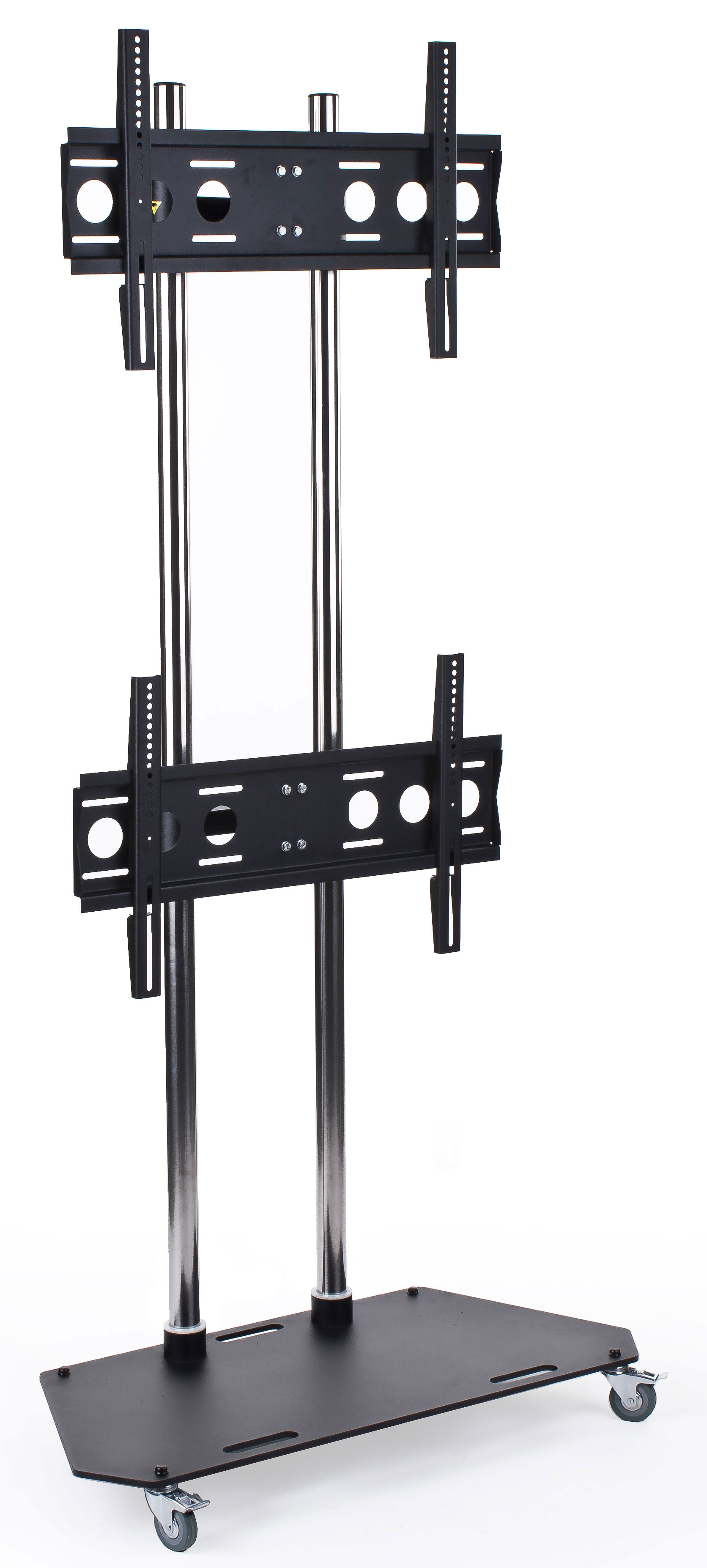 Dual Monitor Floor Stand | 2 Adjustable Mount for 22"-60" | Displays2Go