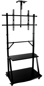 Video Conferencing Cart | Mobile TV Mounts w/ Locking Wheels