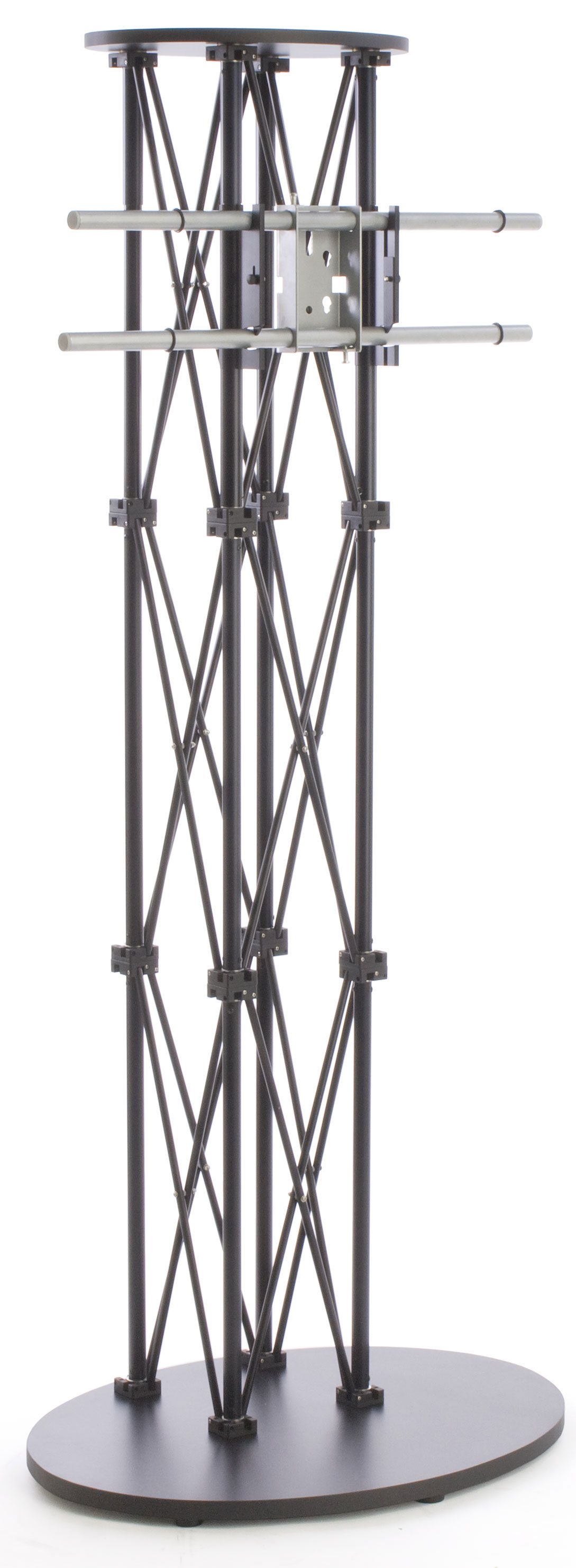 LCD TV Stands | Black Truss Racks for Trade Shows | Displays2Go