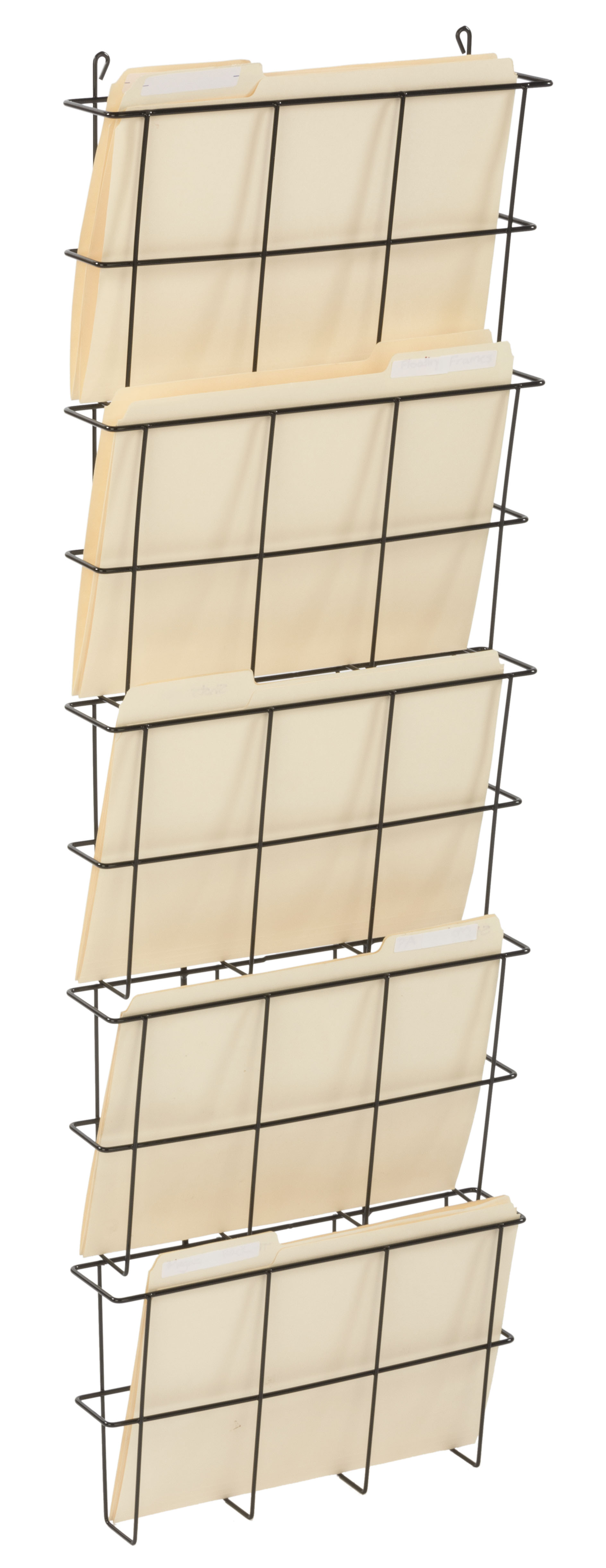 Wire Wall Pocket Organizer | Mounts on Wall or Cubicle | Displays2Go