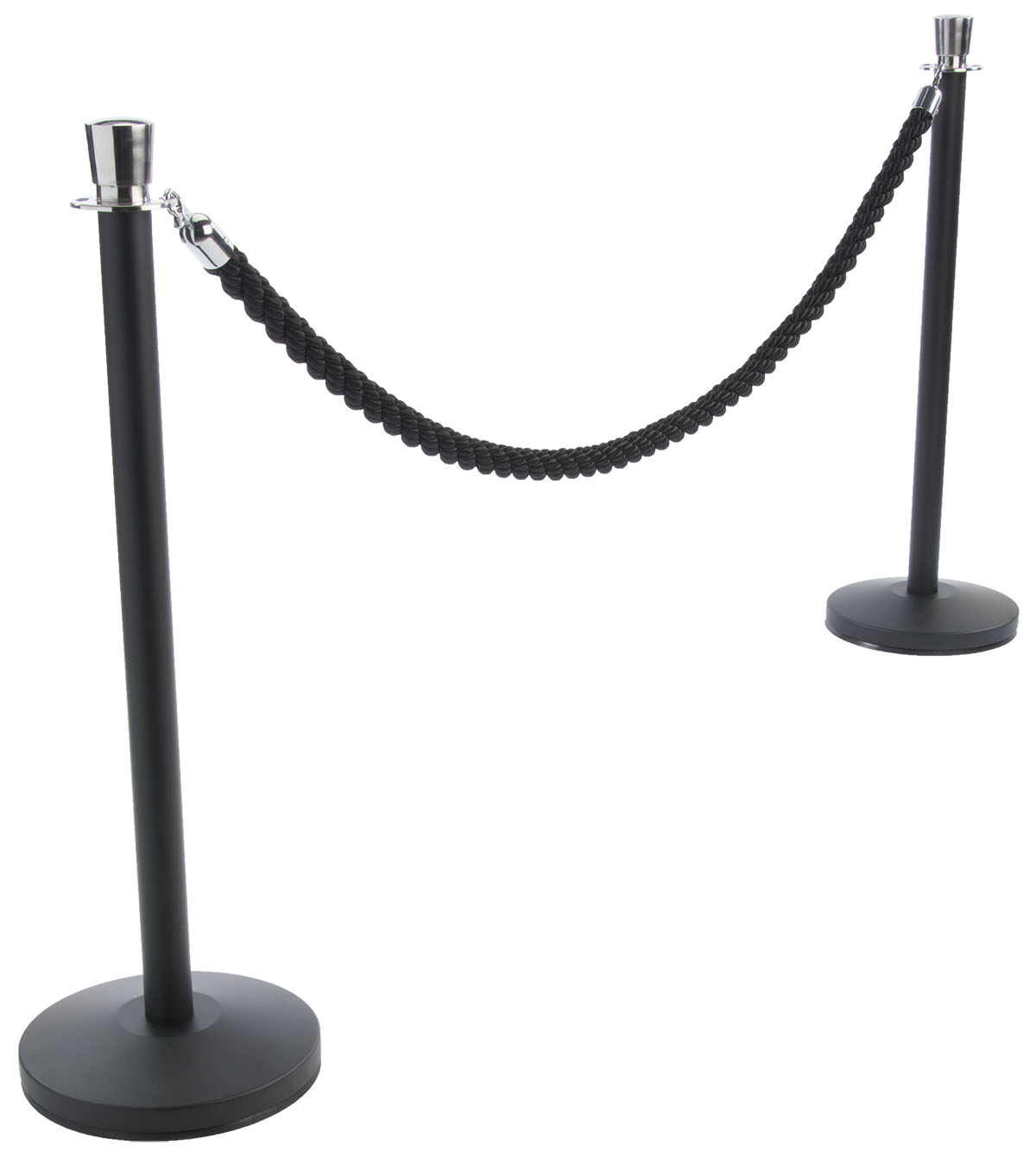 Black VIP Rope | Twisted Cables & Stanchion Posts | Displays2Go