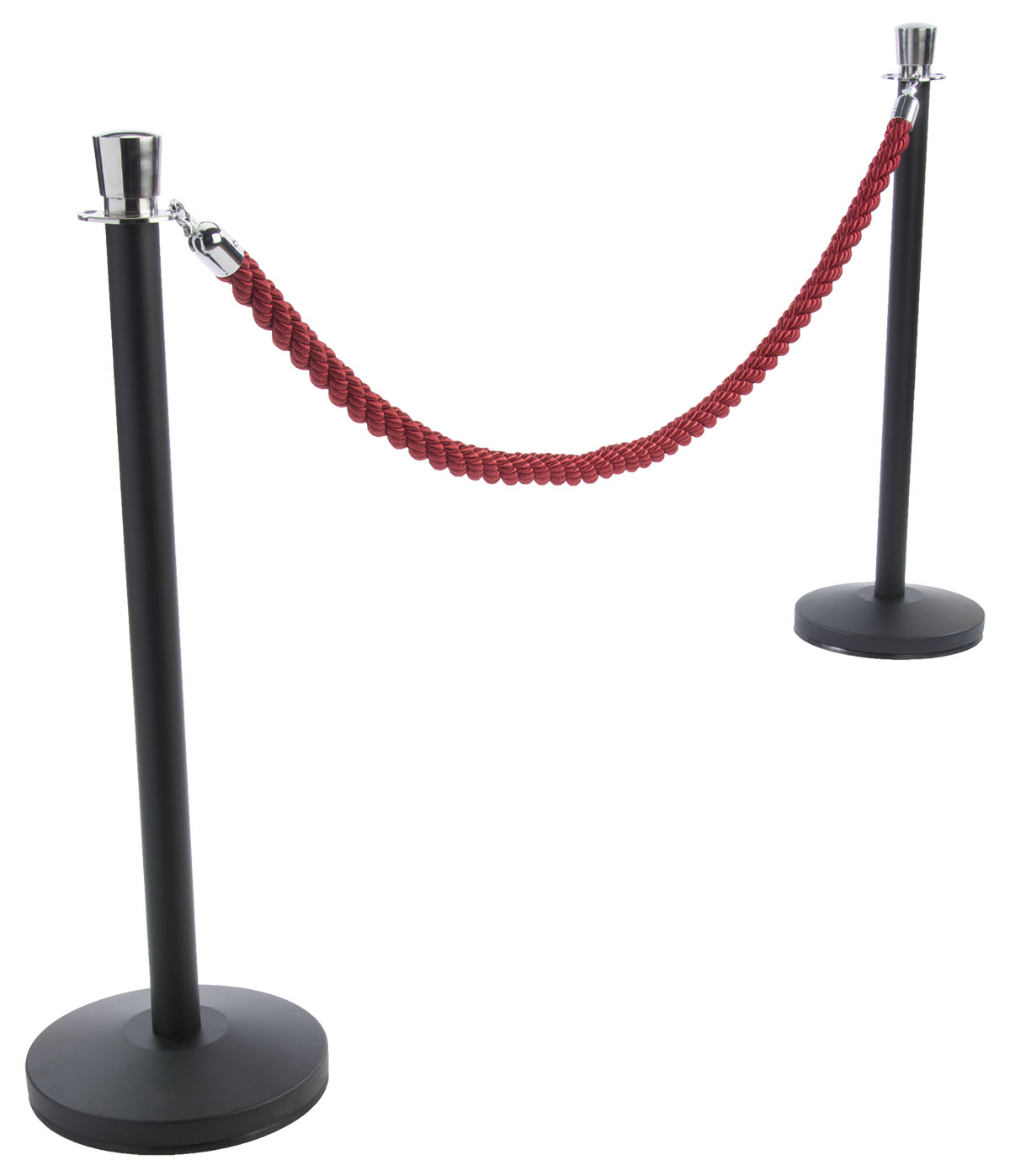 Red VIP Rope | Stanchions with Twisted Nylon Cables | Displays2Go